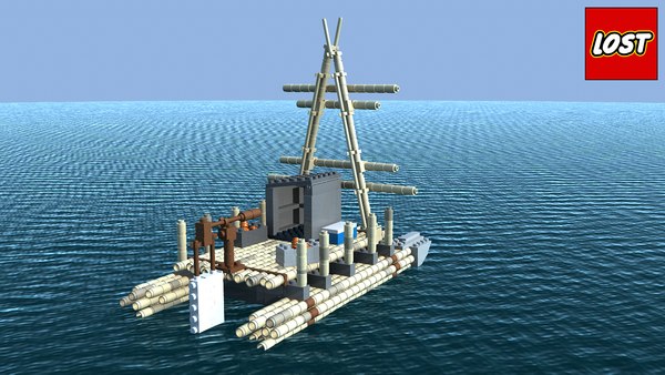 maya lego lost raft