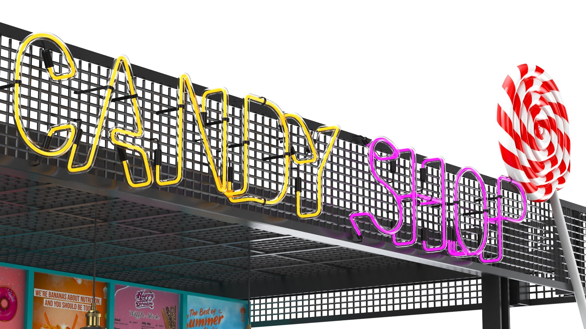 3D Detailed Candy Shop - TurboSquid 2227690