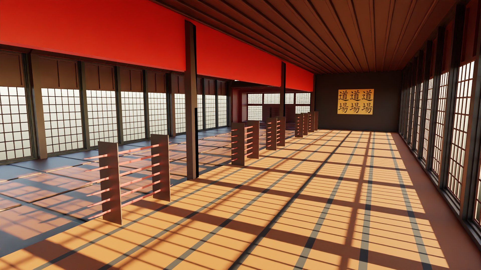 3D Dojo Hall model - TurboSquid 2158000