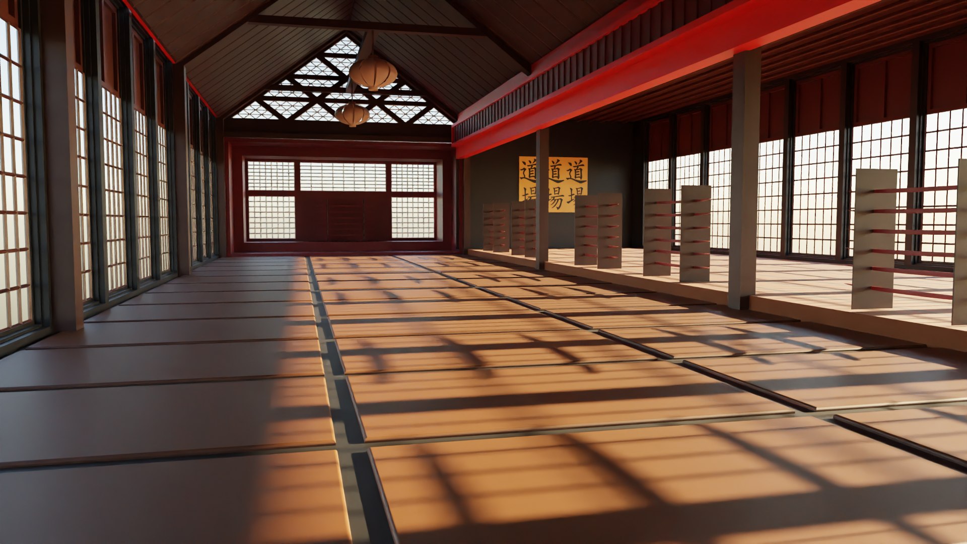 3D Dojo Hall model - TurboSquid 2158000