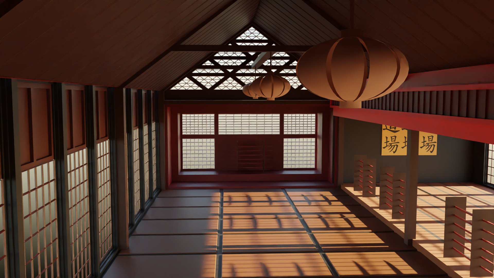3D Dojo Hall model - TurboSquid 2158000