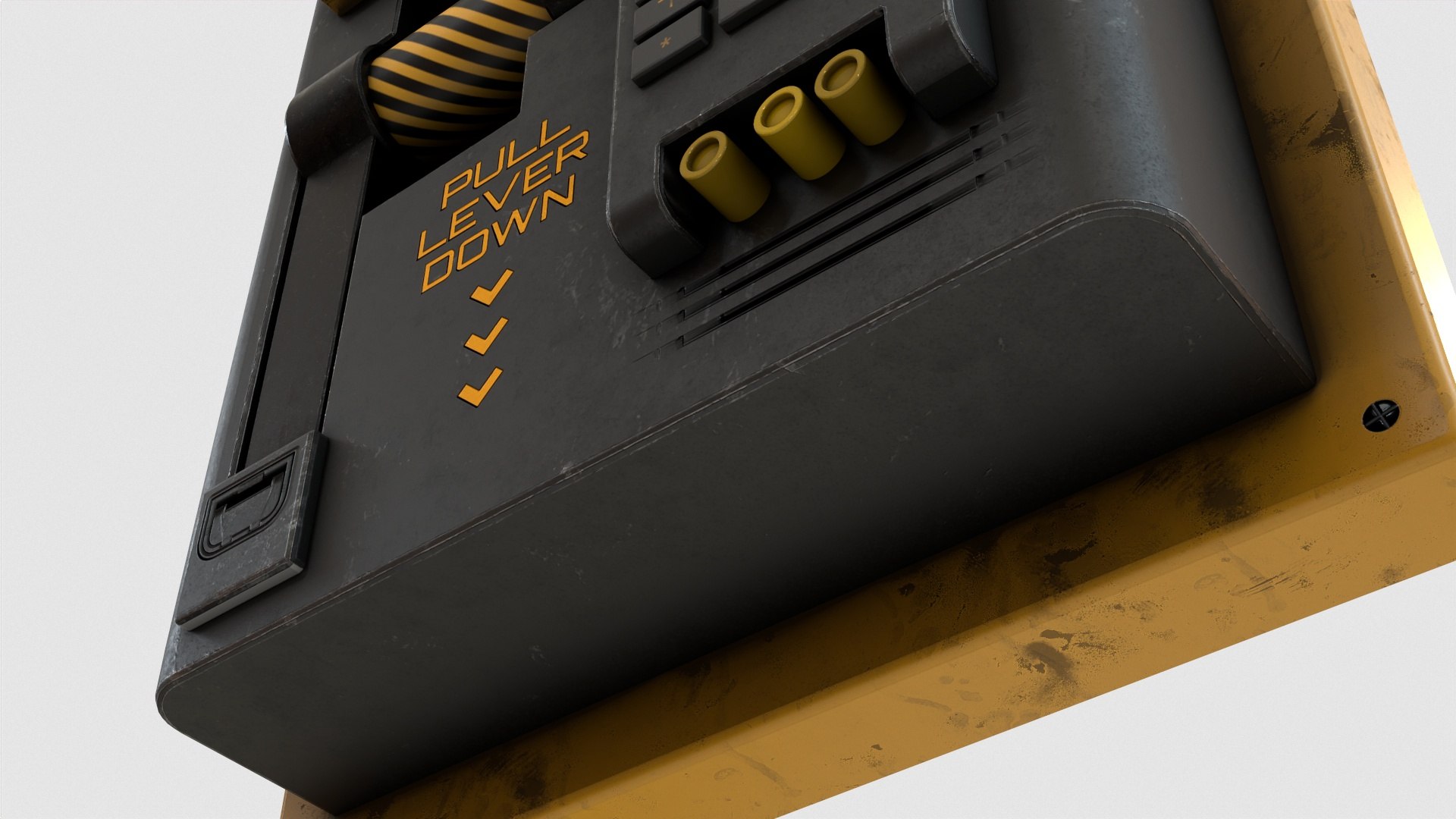 3D Model Sci-Fi Lock Door Lever - TurboSquid 2001757