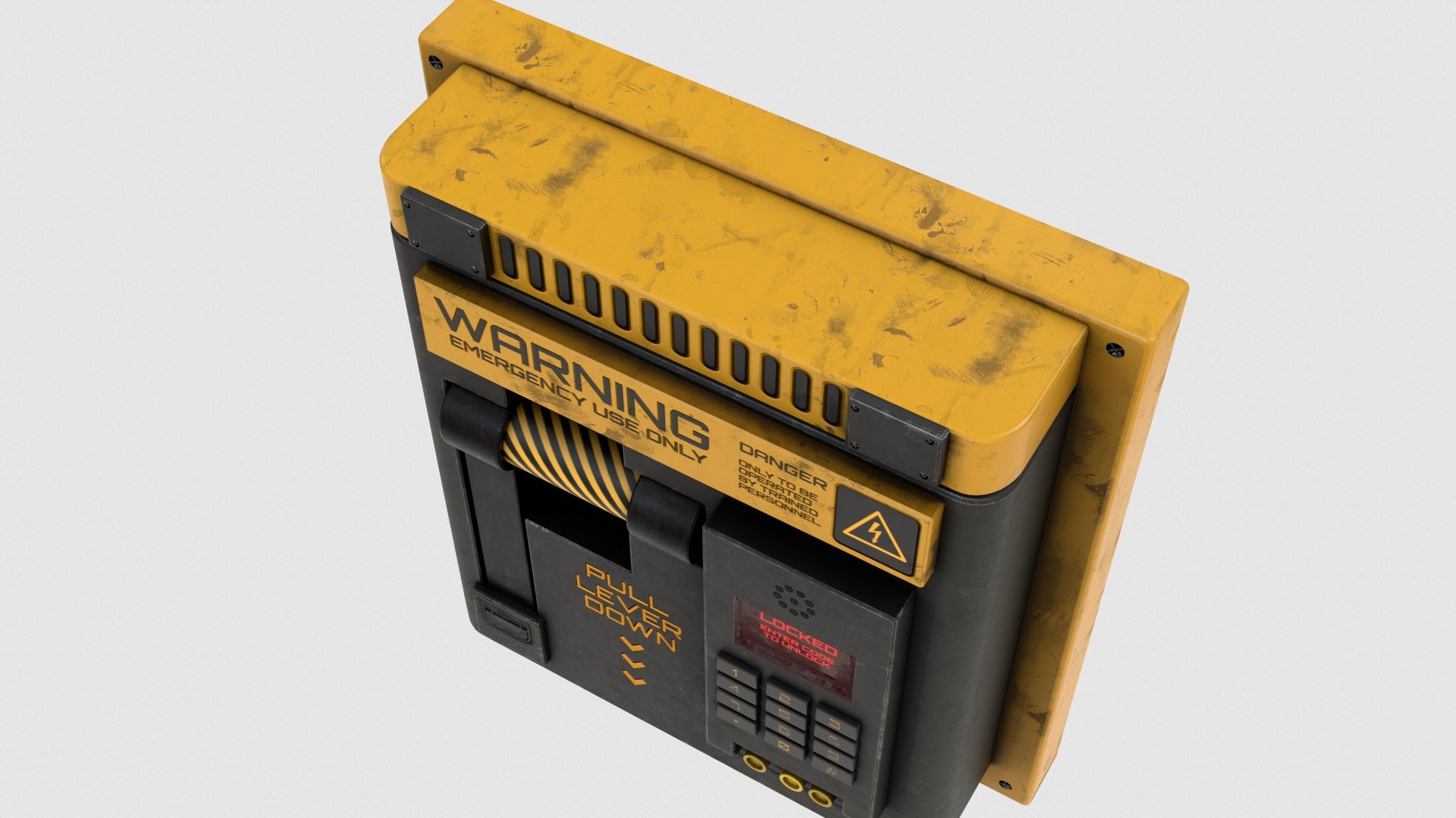 3D Model Sci-Fi Lock Door Lever - TurboSquid 2001757