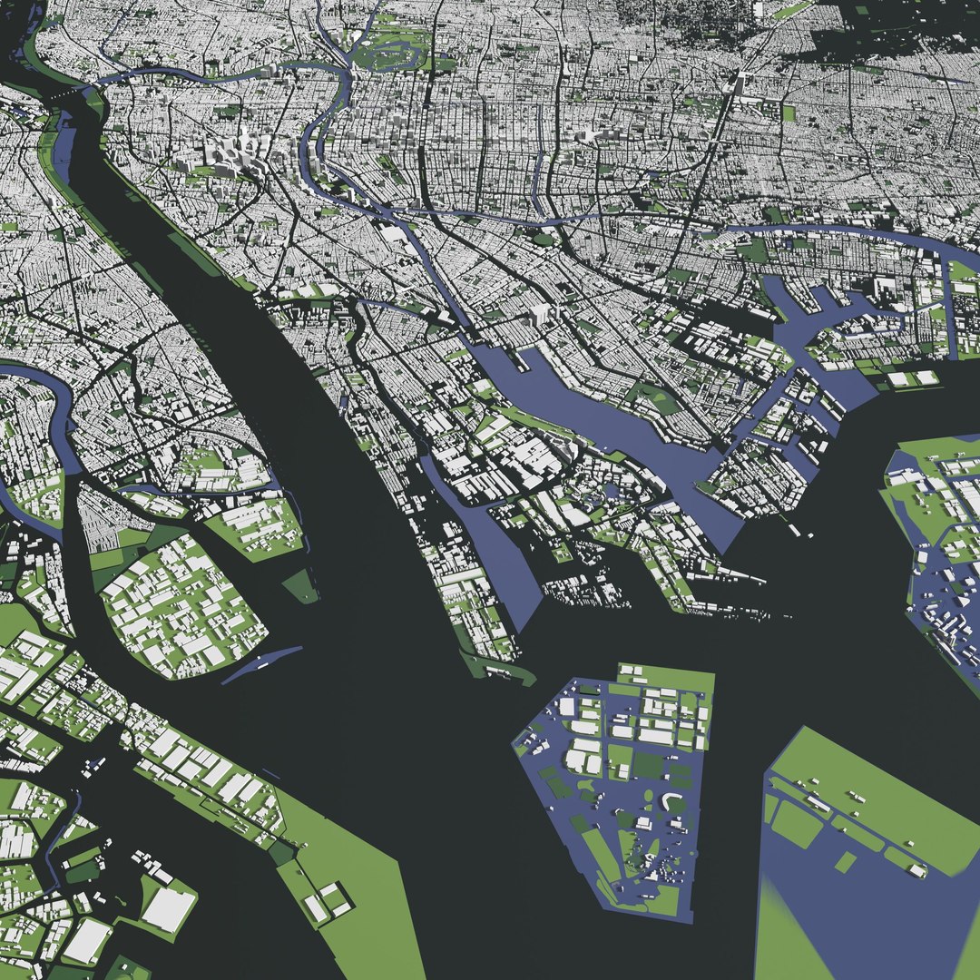 Osaka Japan - City And Mass Buildings 3D Model - TurboSquid 2204781