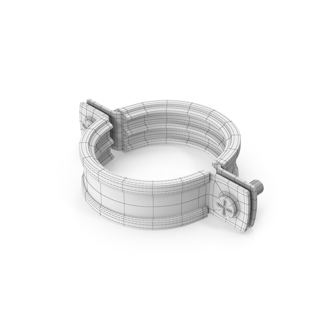 Gold Pipe Clamp 3D Model - TurboSquid 2003736