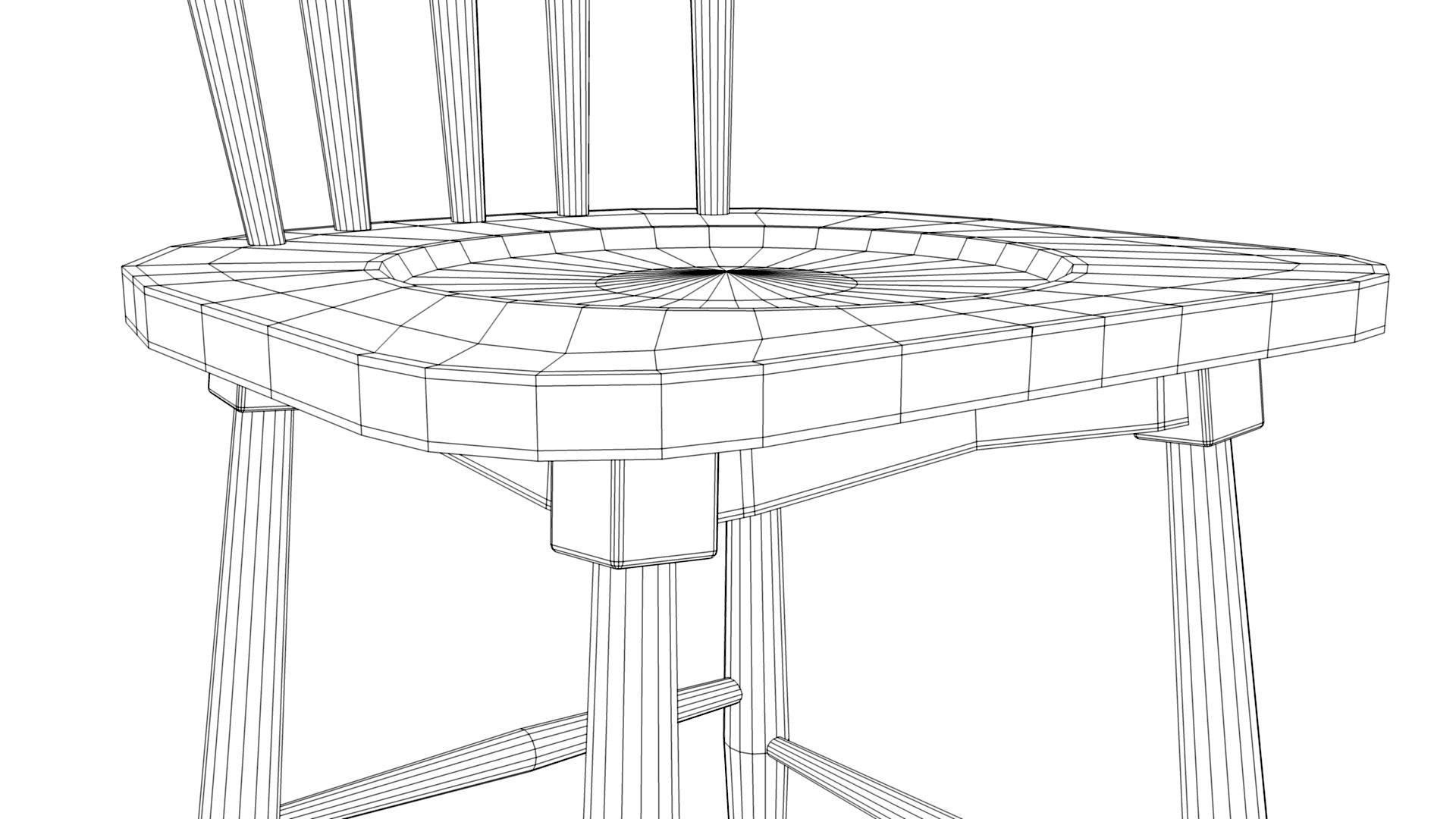 3D Wooden Chair - TurboSquid 2145223