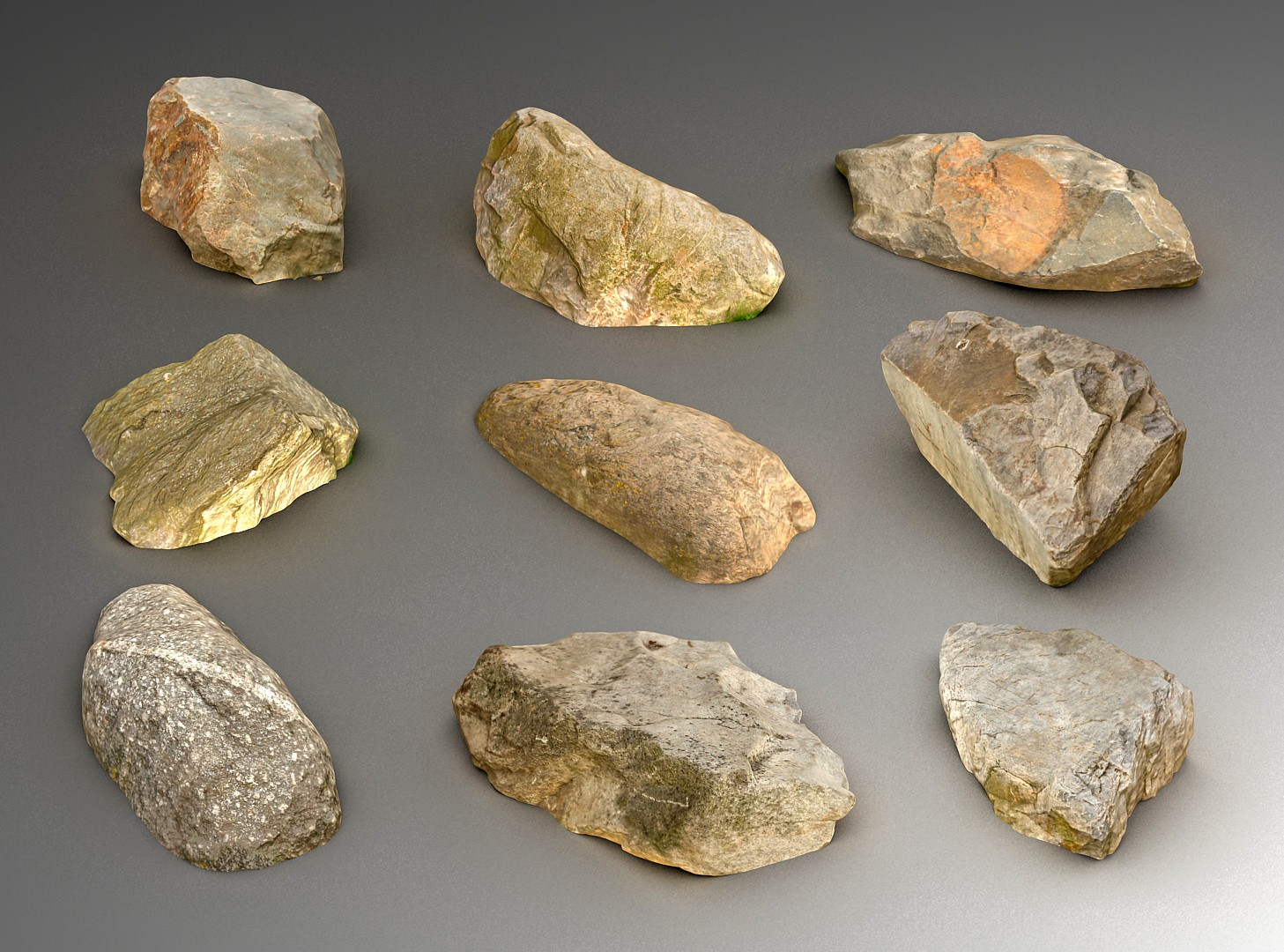3d rock scan 8k pack