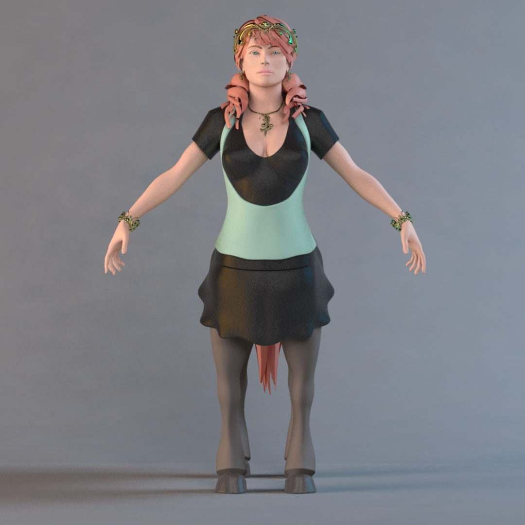 3d model female centaur