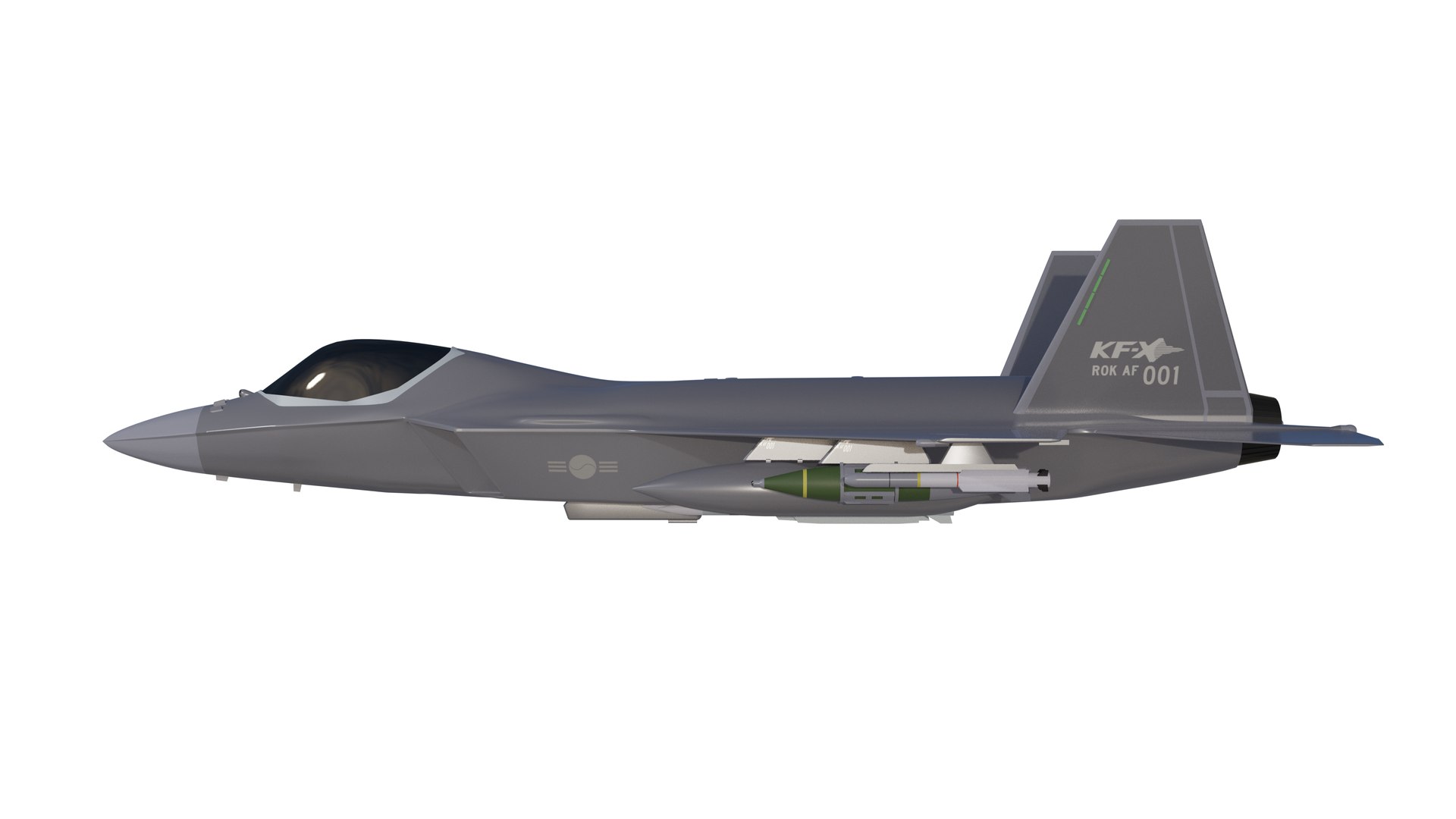 South Korea KF-21 KFX Jet Fighter Blender Model - TurboSquid 1719301