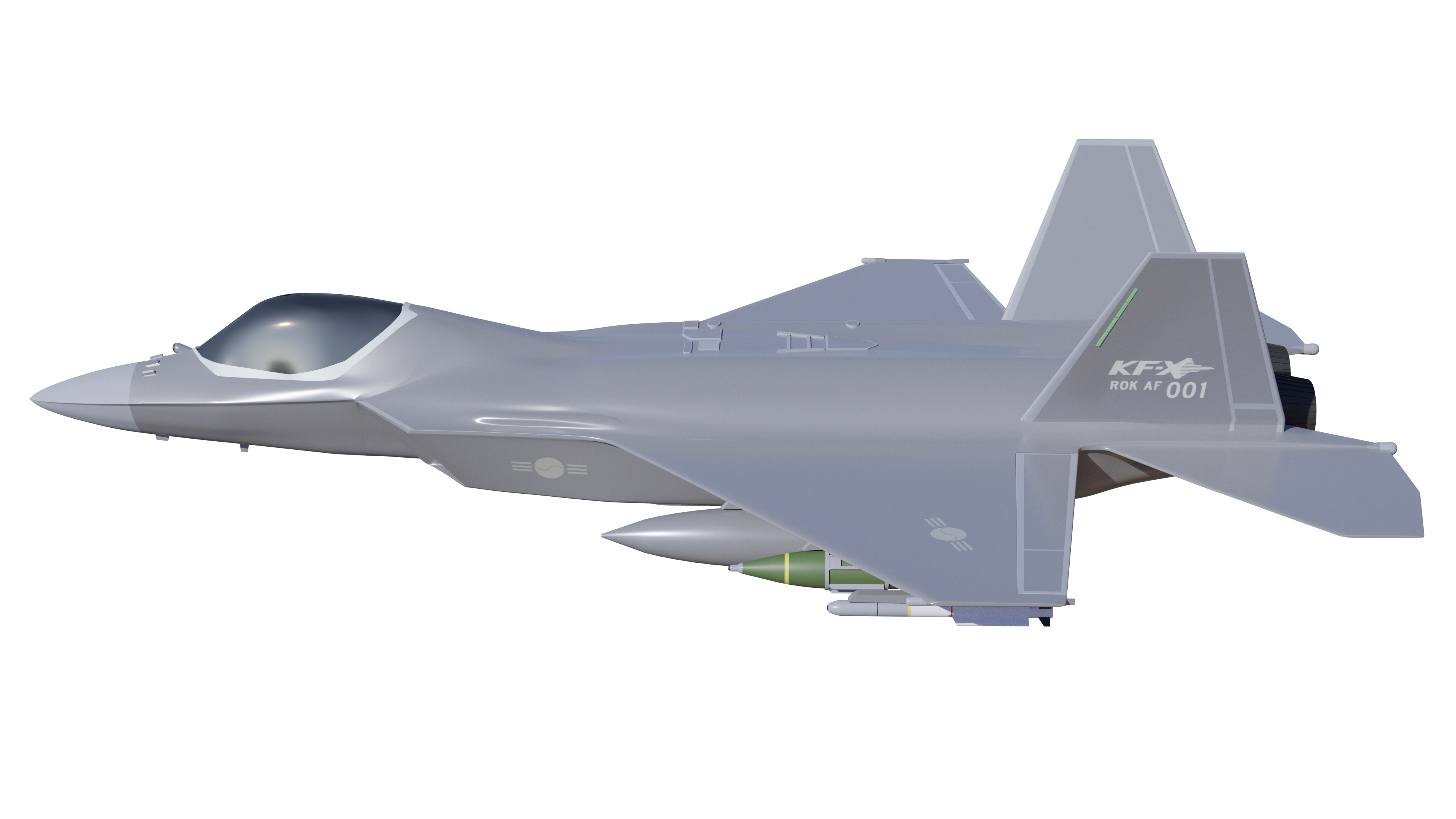대한민국 KF-21 KFX 제트 전투기 블렌더 3D 모델 - TurboSquid 1719301