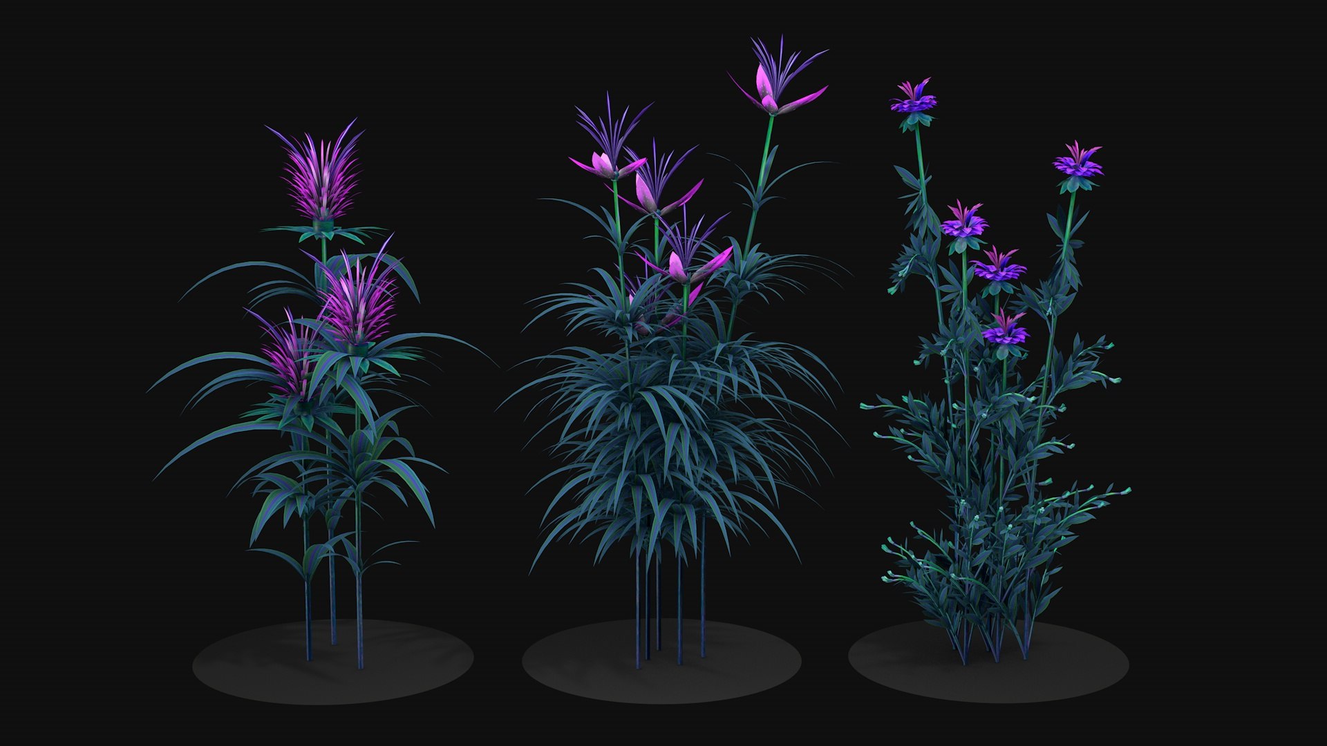 3D Alien Plants Flowers R2 - TurboSquid 2361601