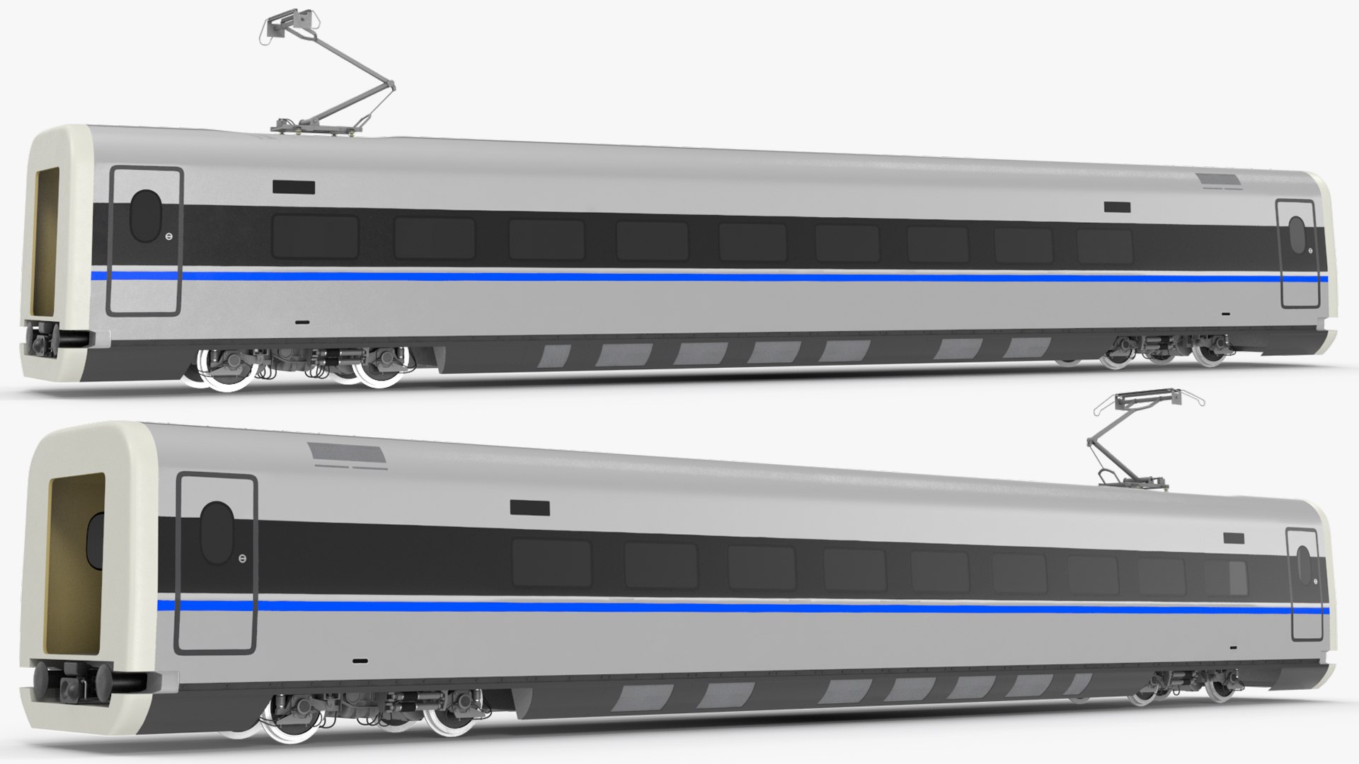 3D High Speed Bullet Train Wagon Electric Drive model - TurboSquid 2091609