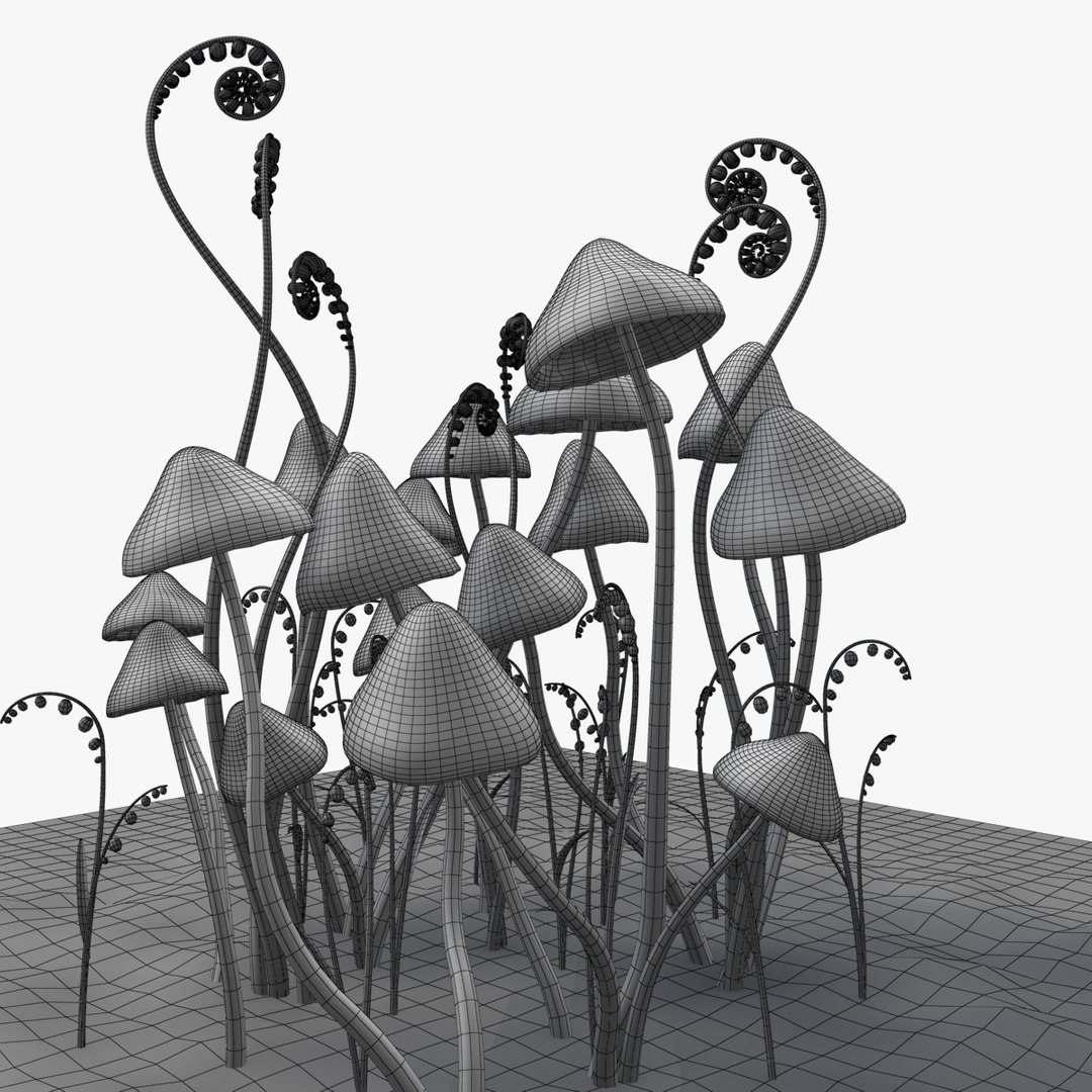 3D Model Fantasy Shrooms - TurboSquid 1262570