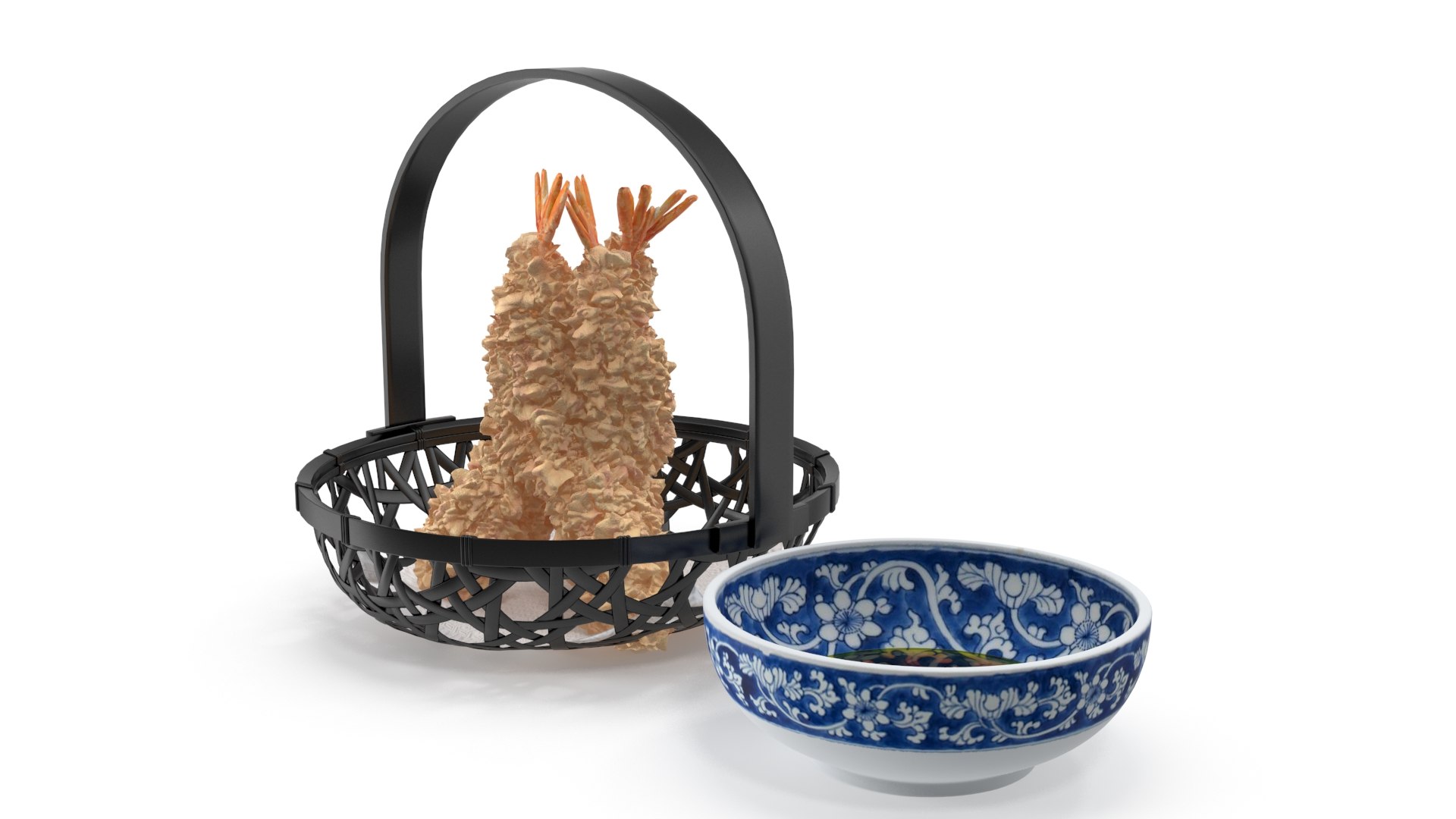 3D Japanese Fried Shrimp Model - TurboSquid 1998763