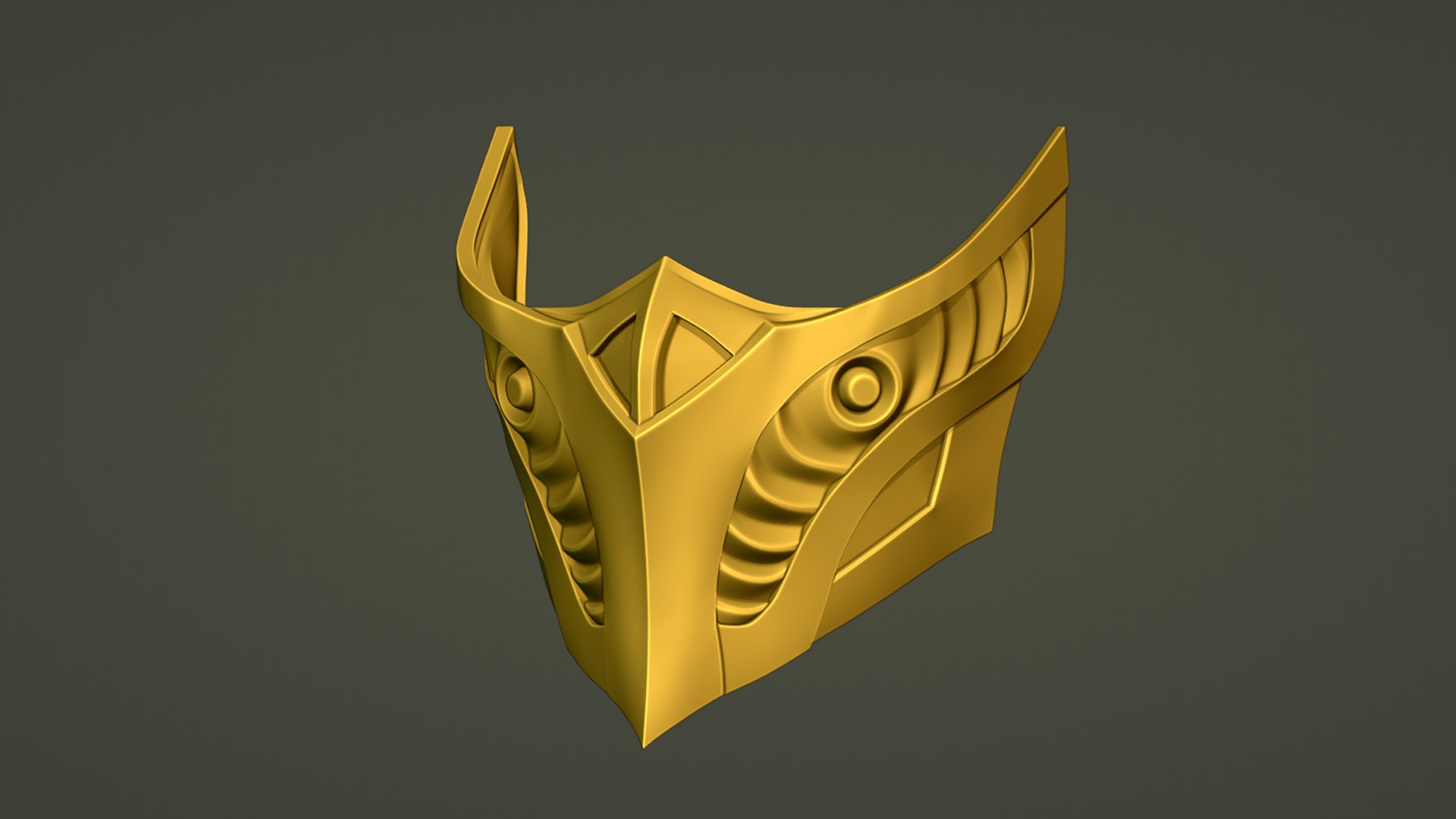3D Fighter Mask For 3D Print - TurboSquid 2063215