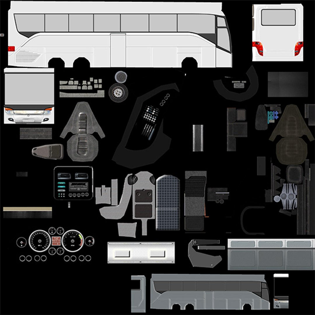 3d Model Of Coach Bus