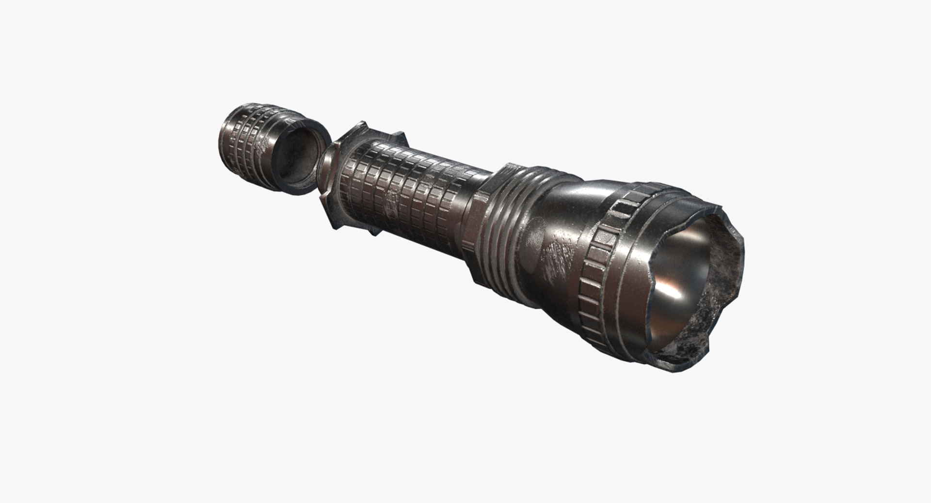 Realistic Flashlight 3D Model - TurboSquid 1174177