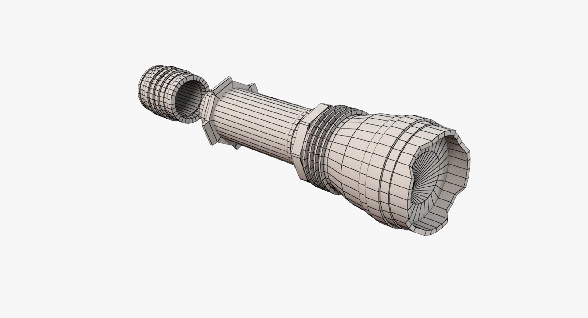 Realistic Flashlight 3D Model - TurboSquid 1174177