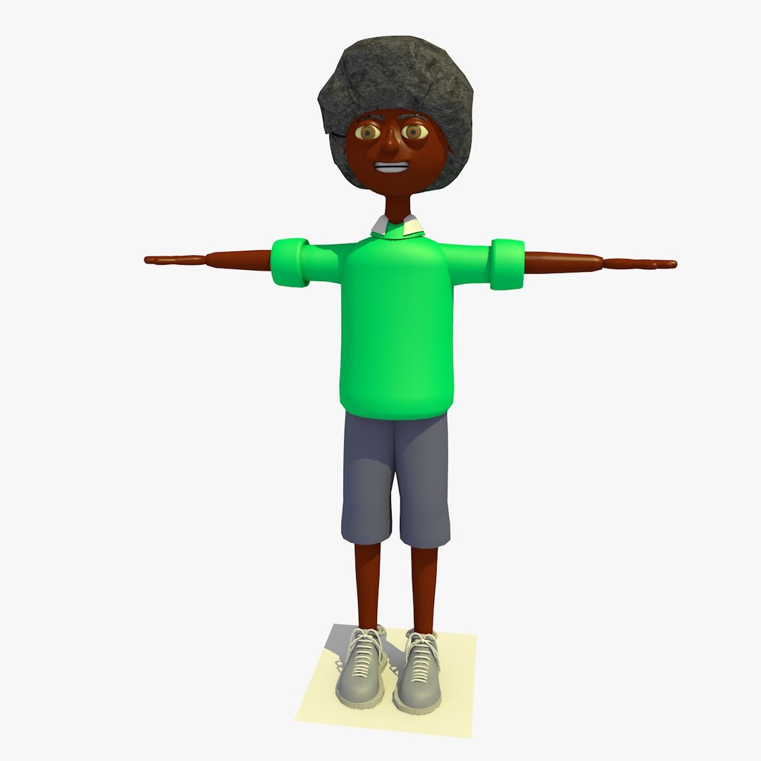3ds James Cartoon Boy Character