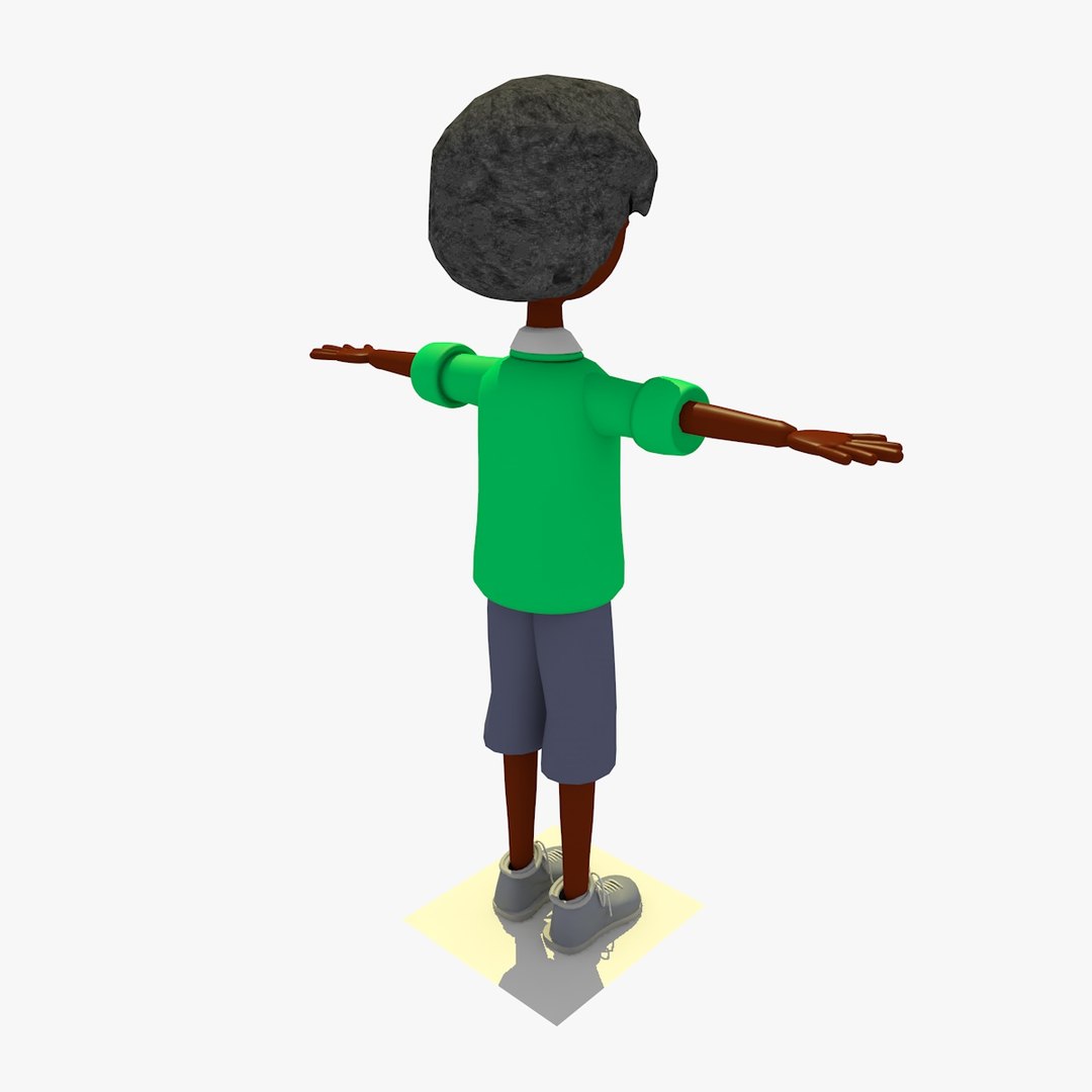 3ds James Cartoon Boy Character