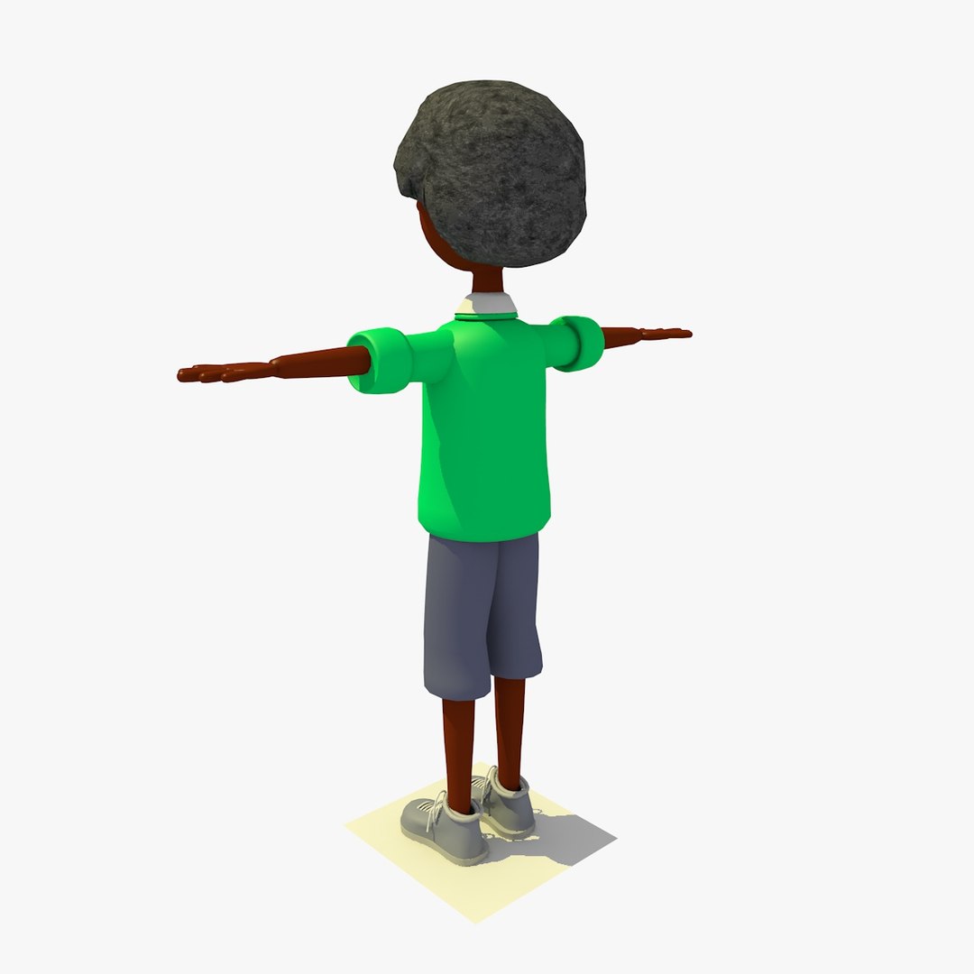 3ds James Cartoon Boy Character