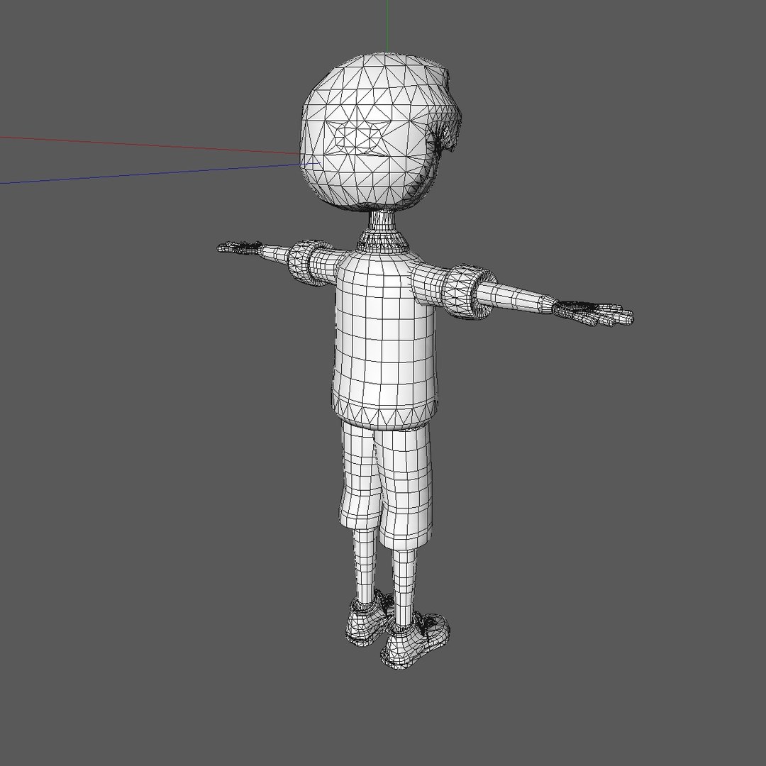 3ds James Cartoon Boy Character