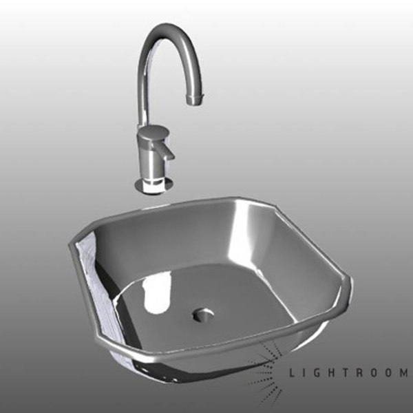 sink tap 3d model