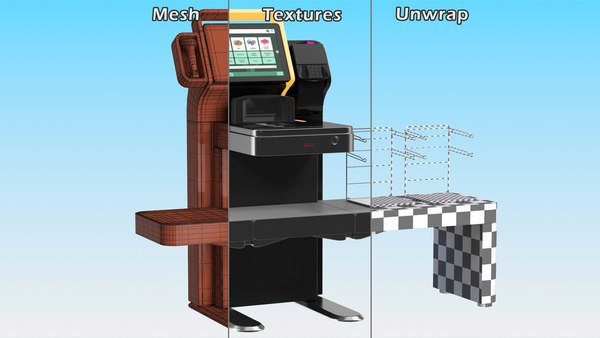 3D Self Checkout Retail System - TurboSquid 1820871