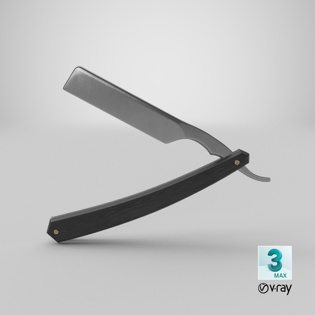 3D Straight Razor Black - TurboSquid 1269837