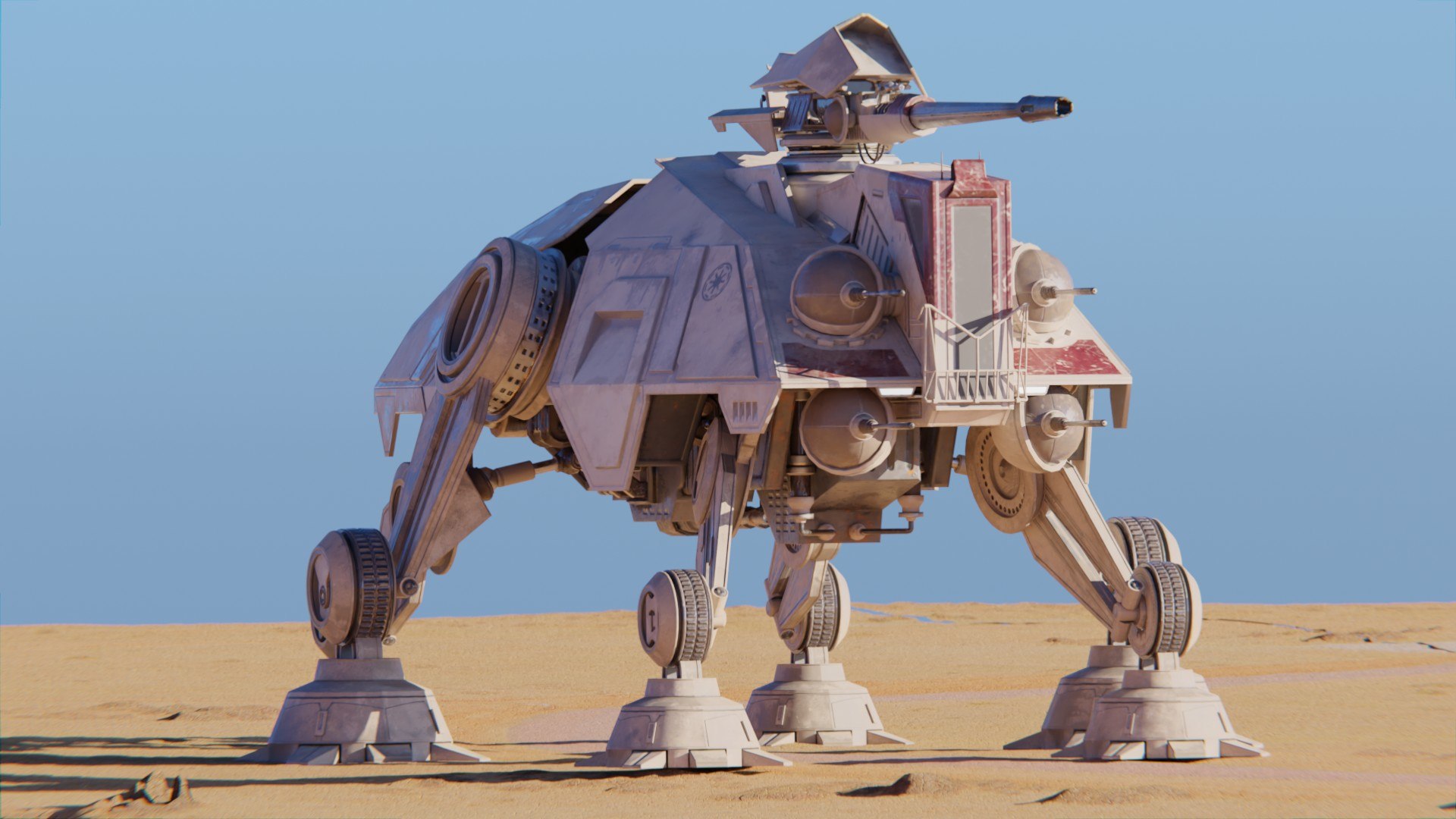 Star Wars AT-TE Model - TurboSquid 2325855