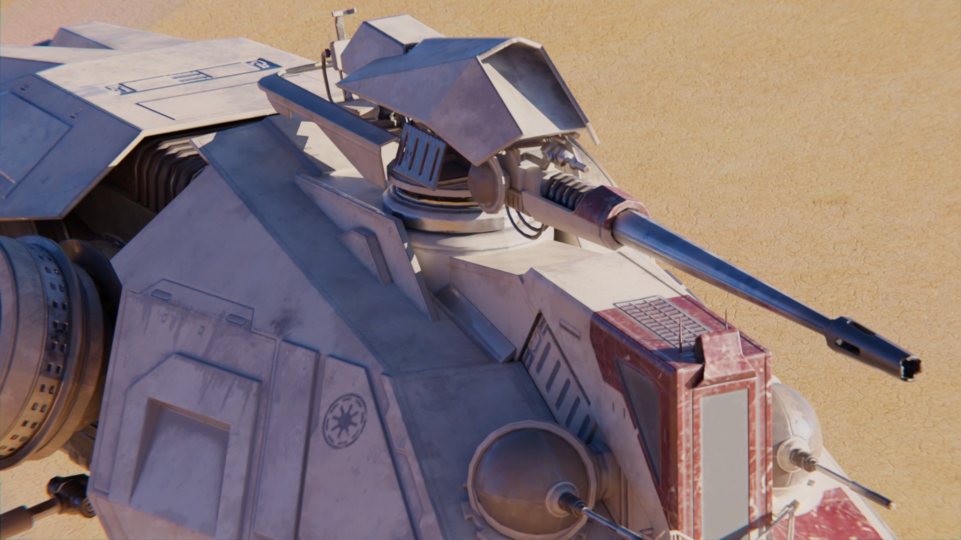Star Wars AT-TE Model - TurboSquid 2325855