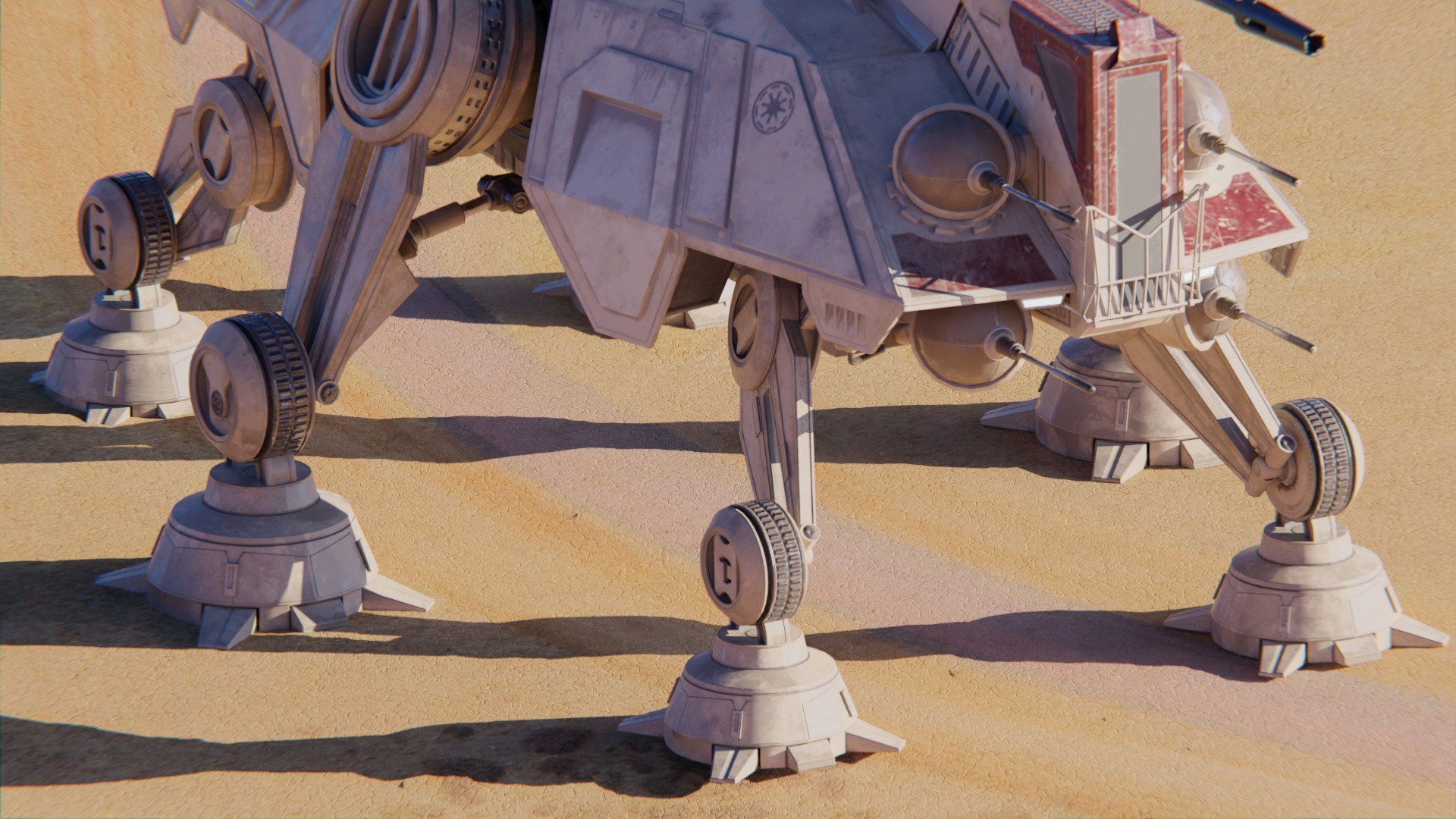 Star Wars AT-TE Model - TurboSquid 2325855