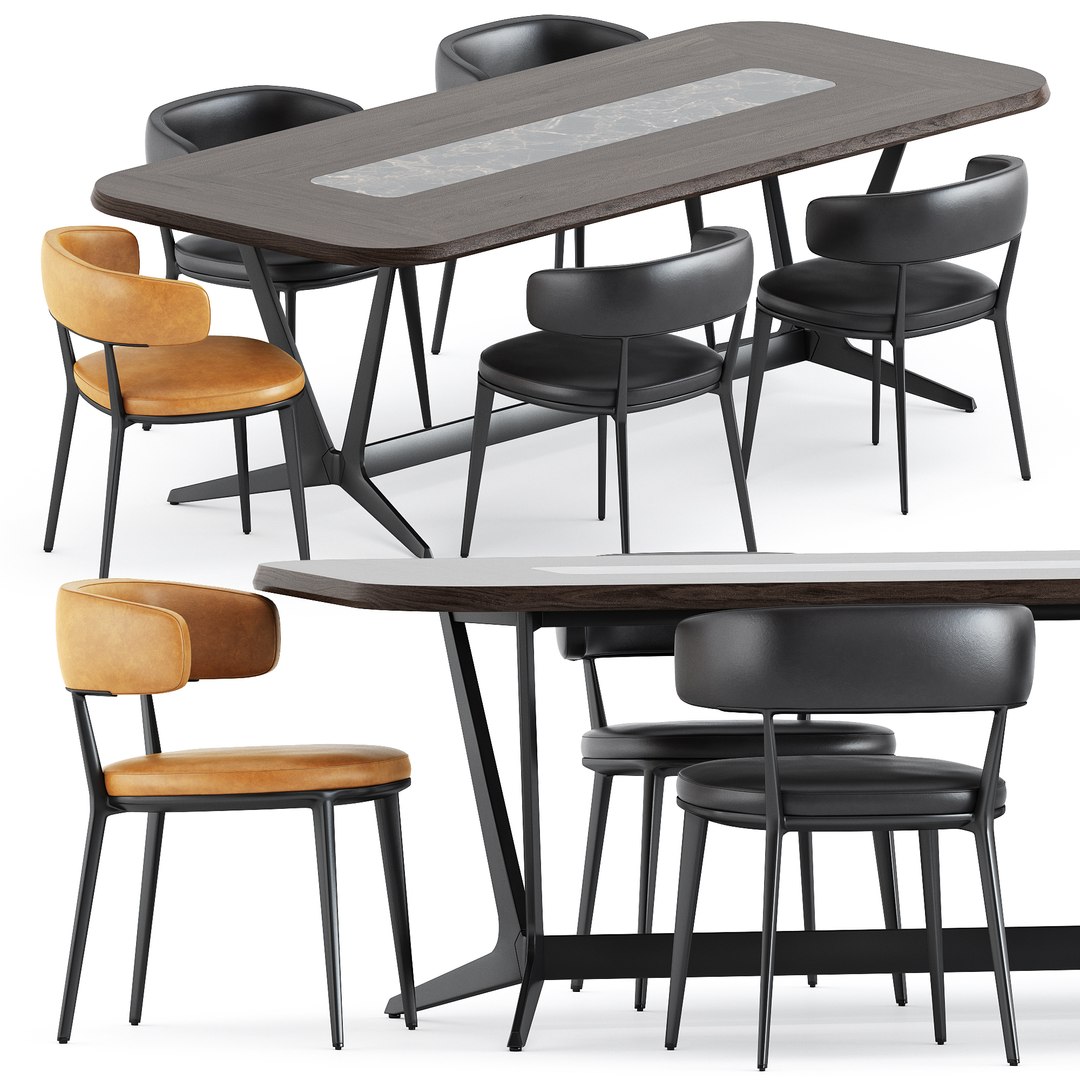 3D Astrum Table And Caratos Chair - TurboSquid 1845233