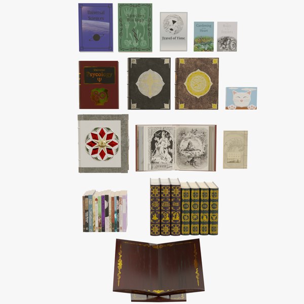 modelo 3d Books Set 03 - TurboSquid 2051411