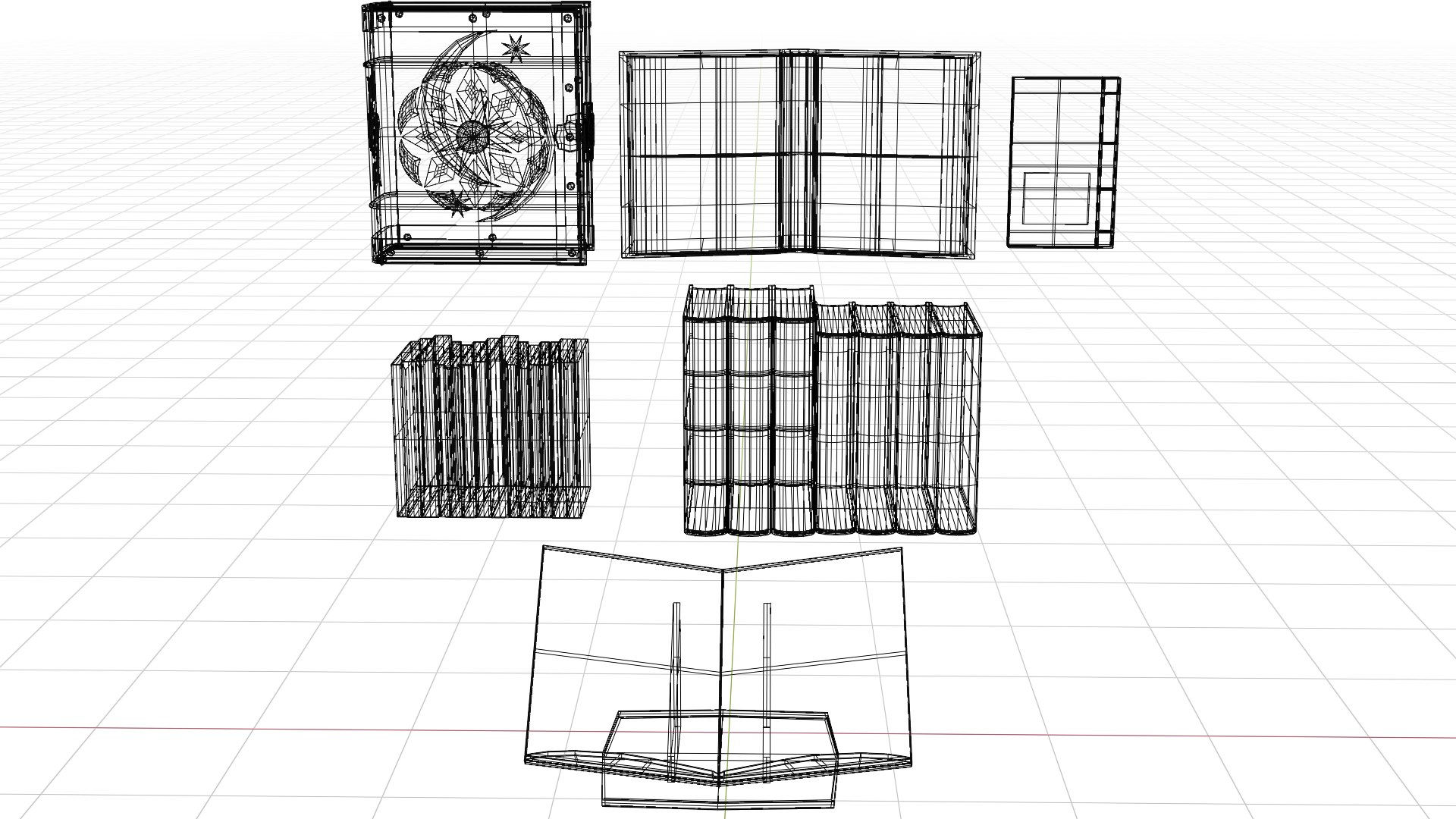 Books Set 03 3D - TurboSquid 2051411