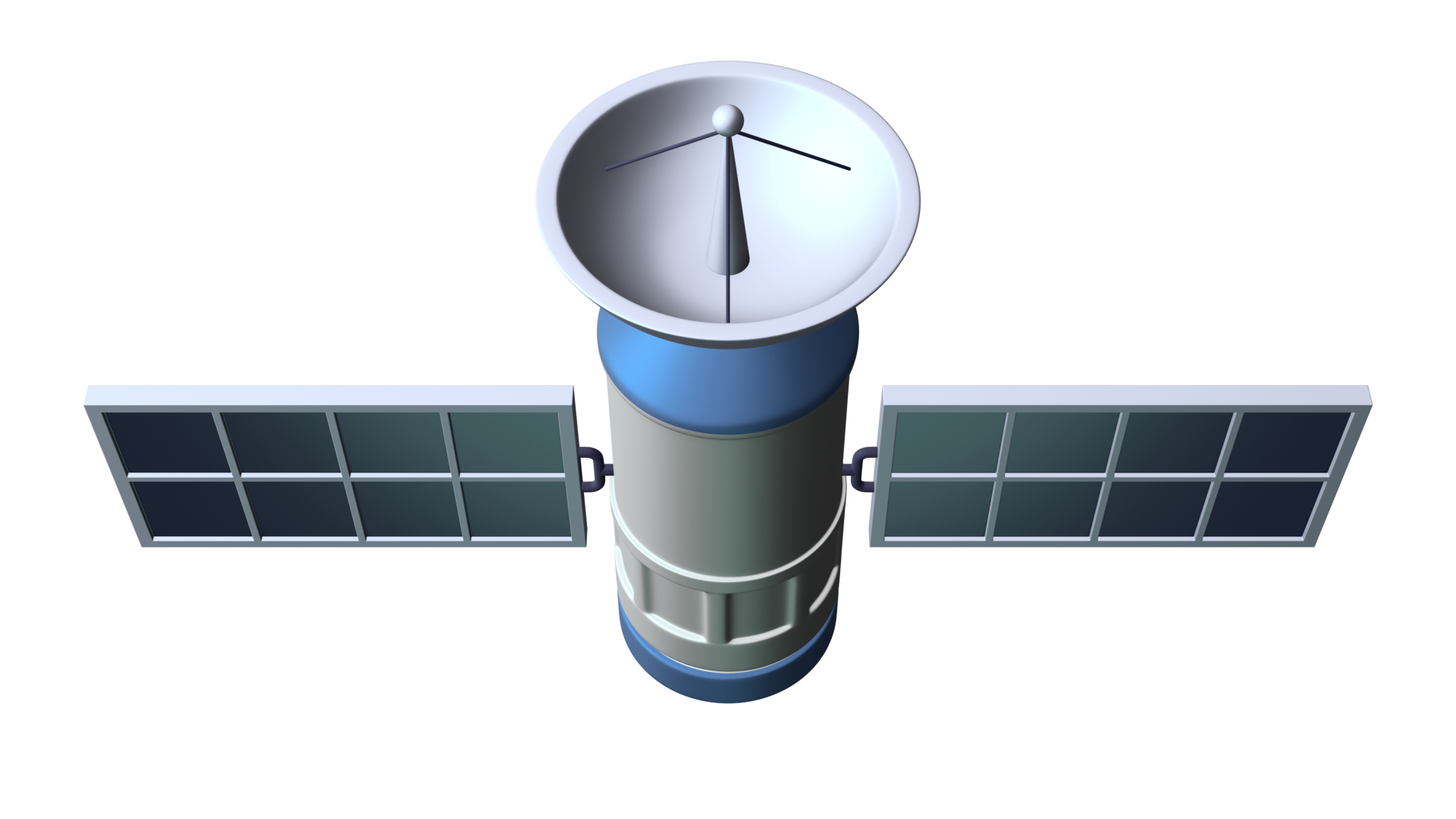 Simple Satellite Model 3D Model - TurboSquid 2318392