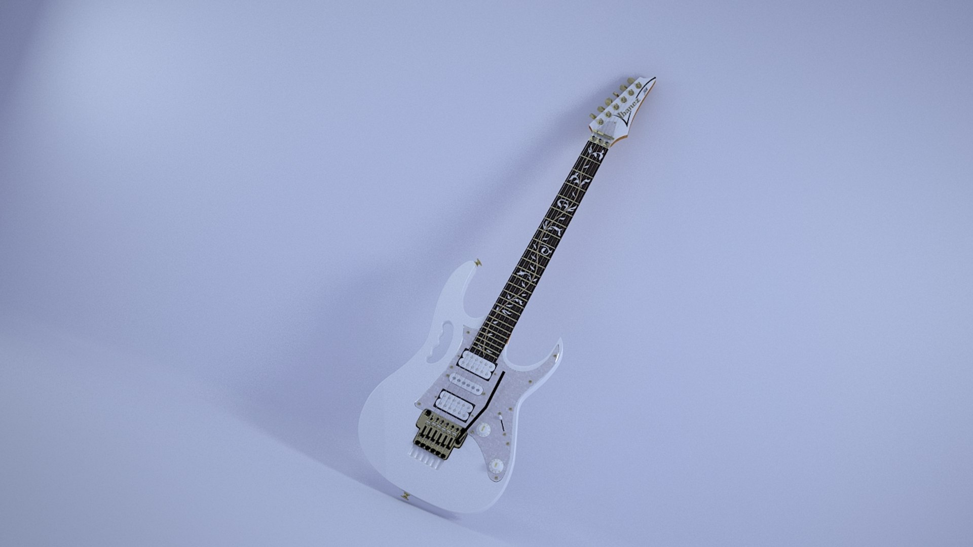 3d Model Guitar Ibanez Jem 7
