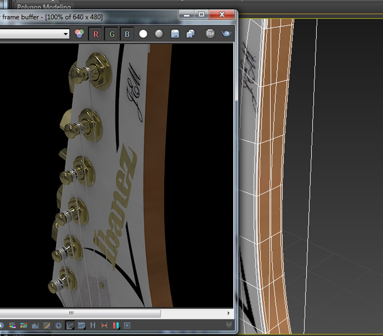 3d Model Guitar Ibanez Jem 7