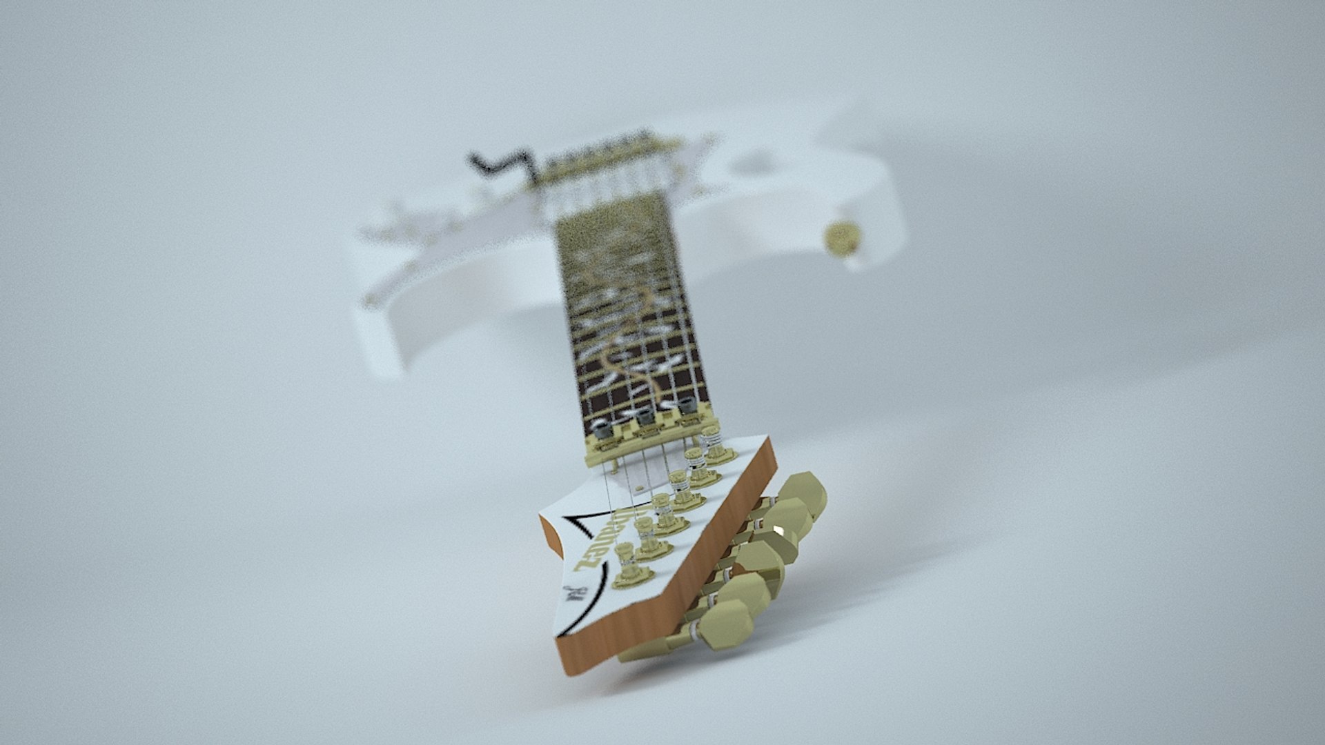 3d Model Guitar Ibanez Jem 7