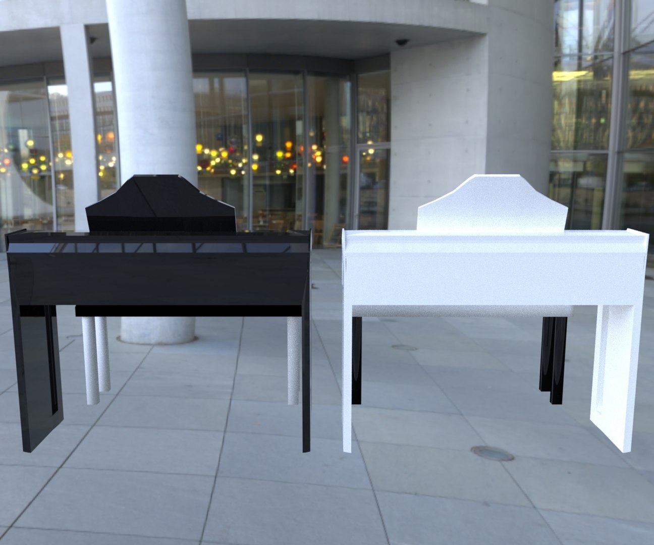 3D Blender Piano Model - TurboSquid 1387669