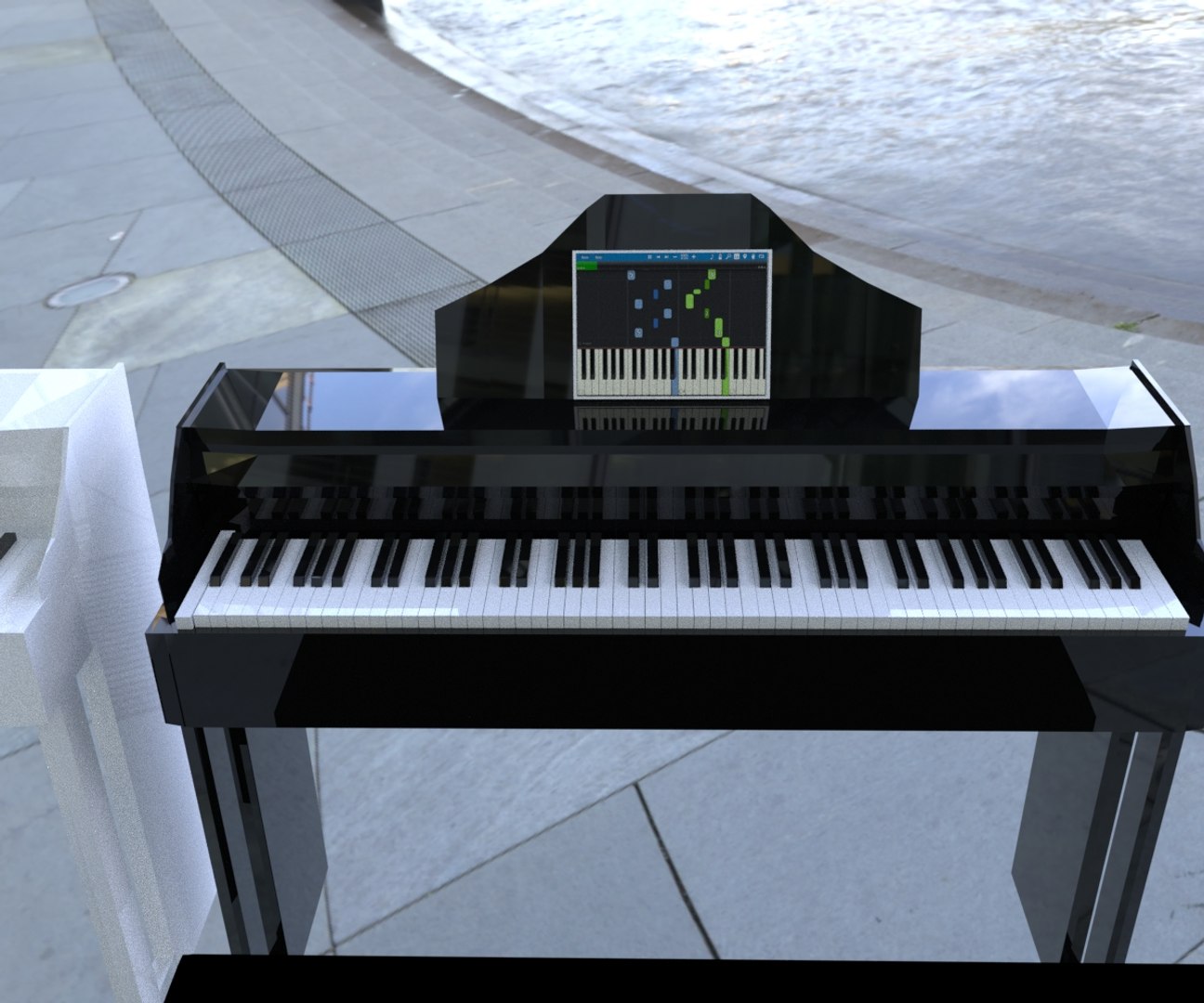 3D Blender Piano Model - TurboSquid 1387669