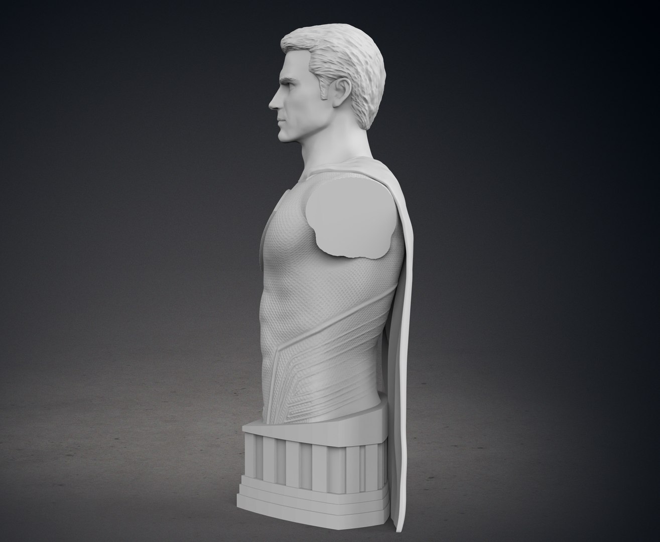 Superman - Man Of Steel Bust Model - TurboSquid 2226886