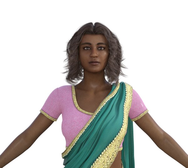 3D Saree Models | TurboSquid