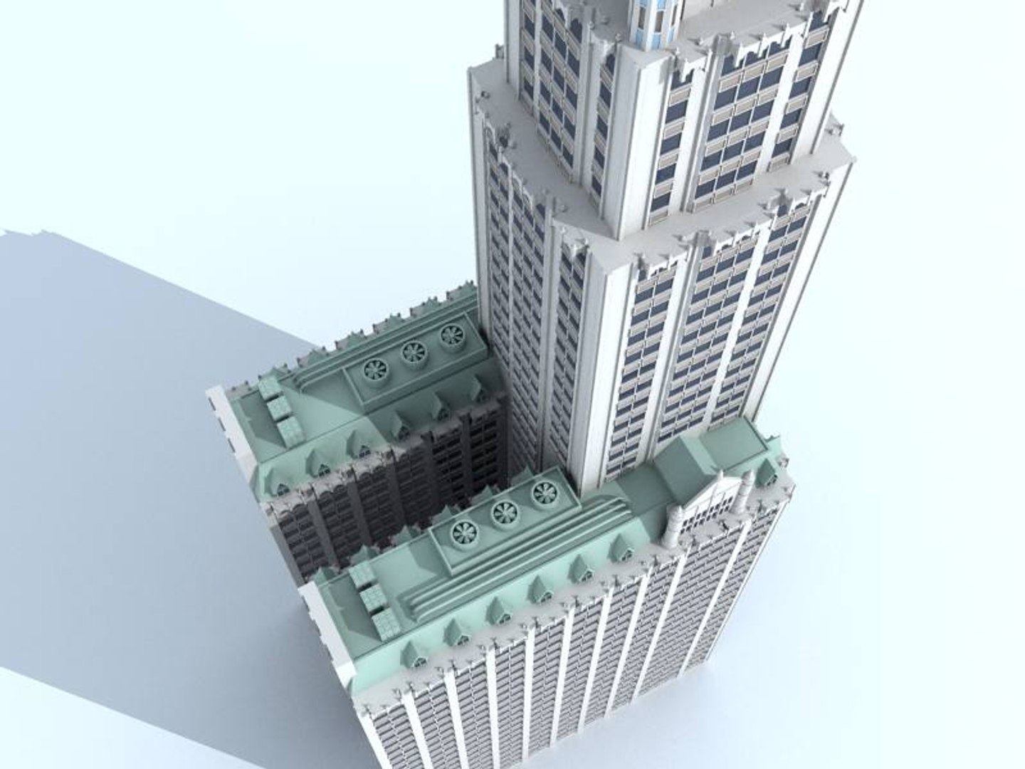 Woolworth Building Skyscrapers 3d Max