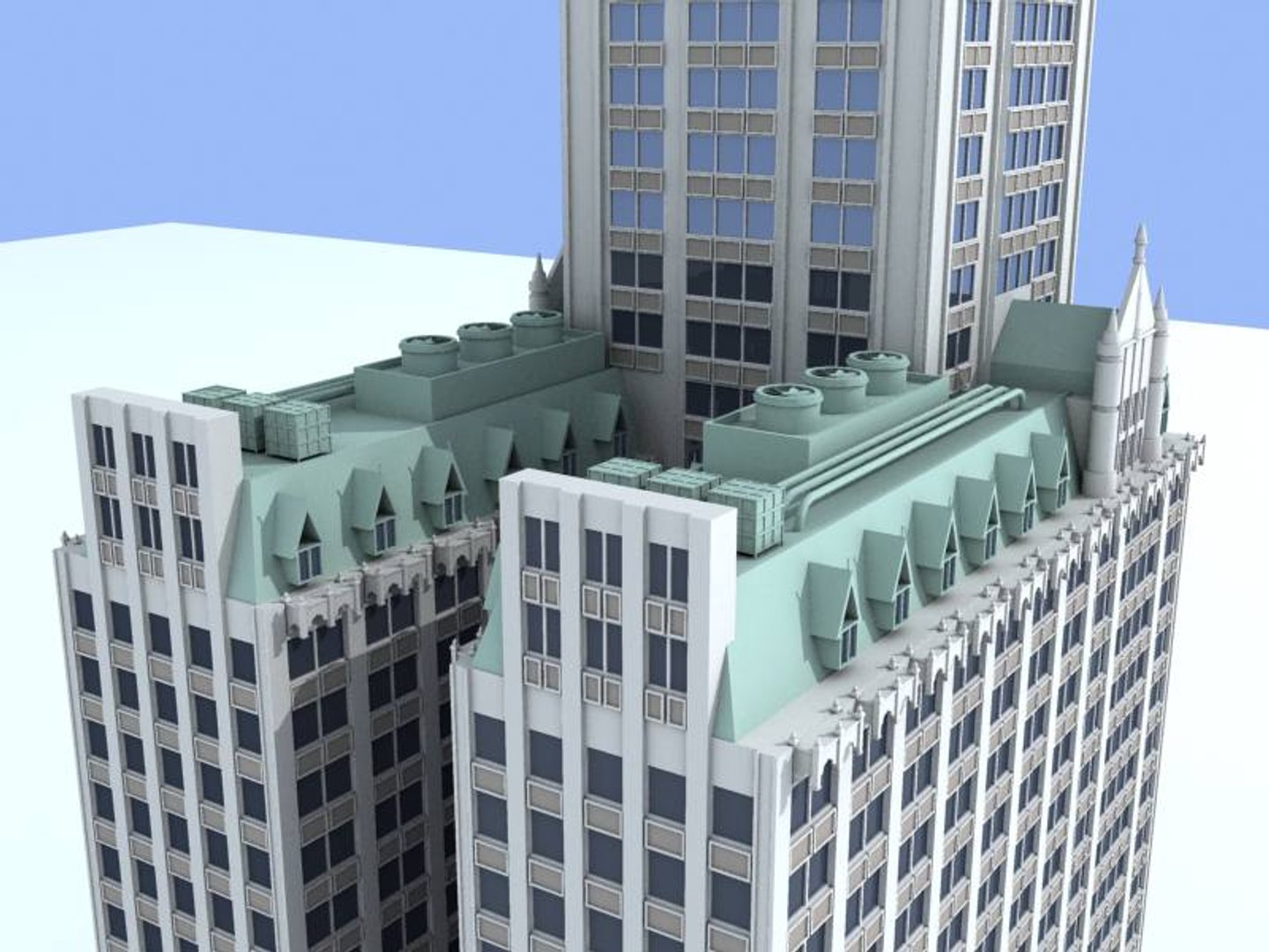 Woolworth Building Skyscrapers 3d Max