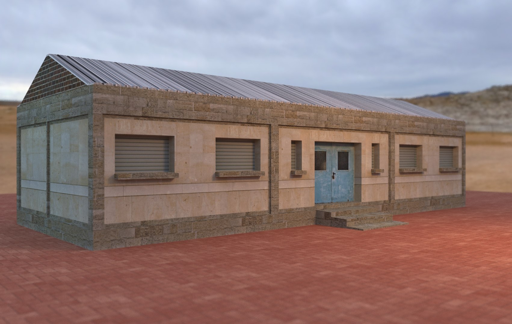 Military Base Building Model - TurboSquid 1354850