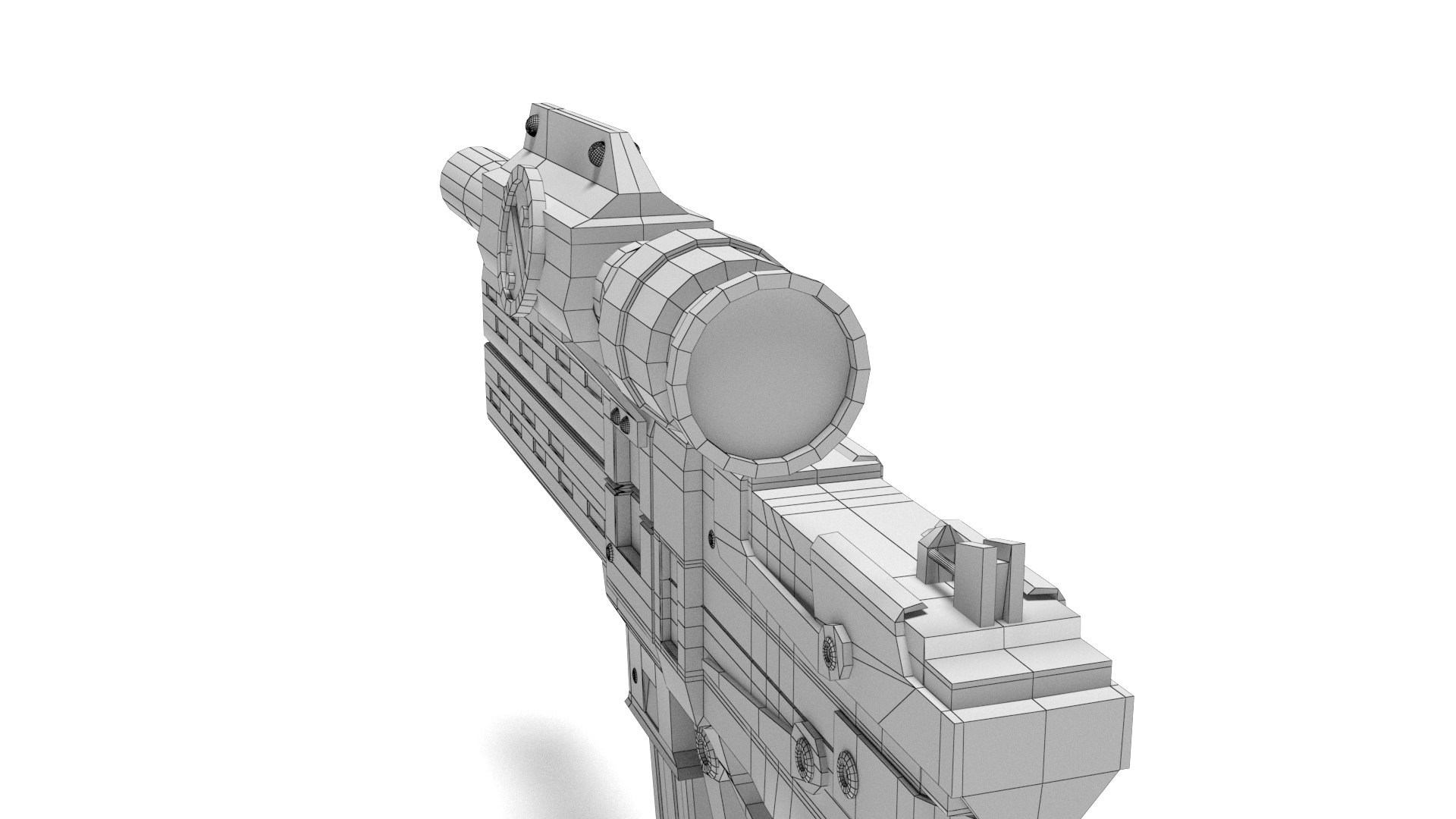 3d Model Borderlands 2 Gun