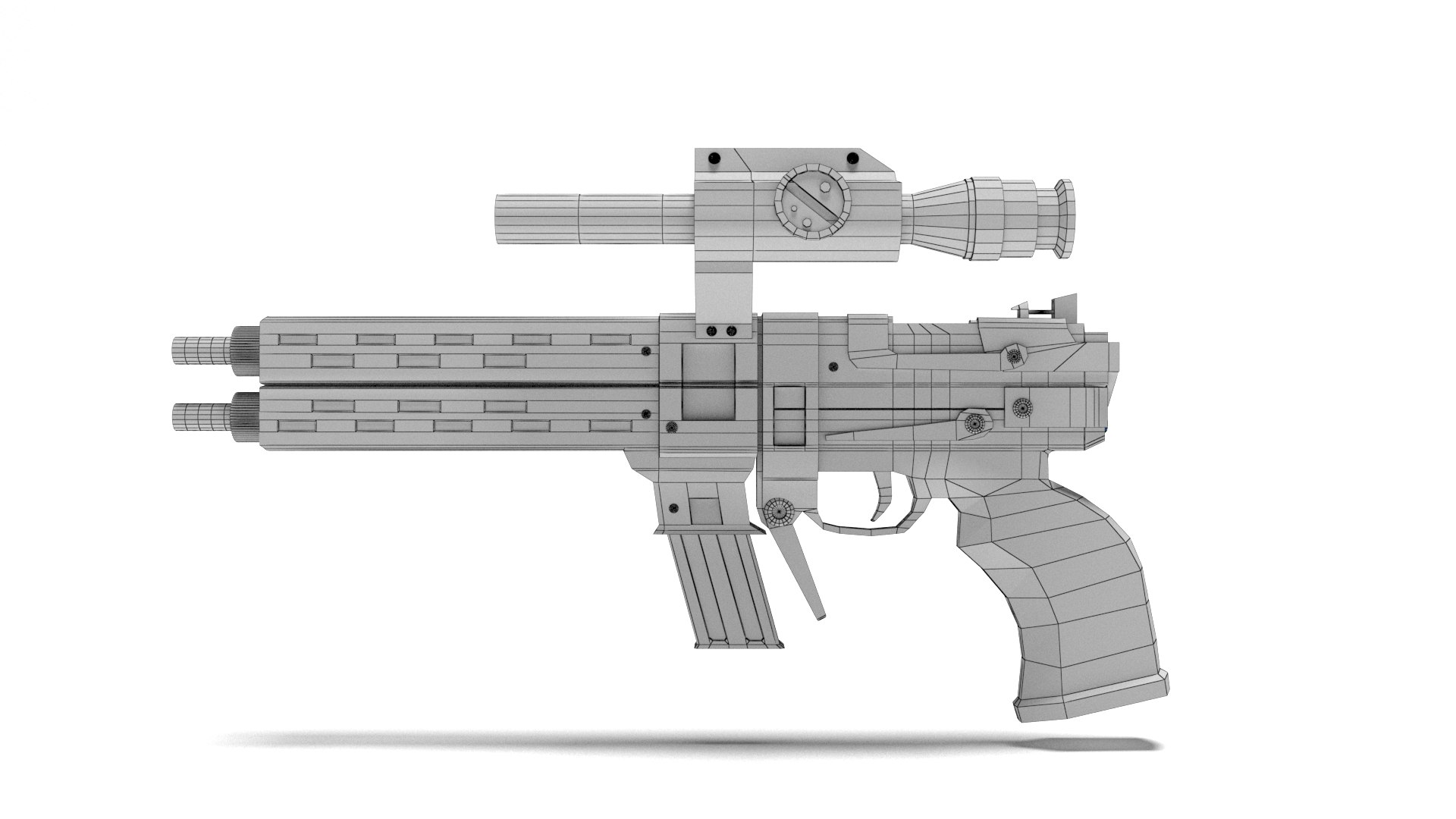 3d Model Borderlands 2 Gun