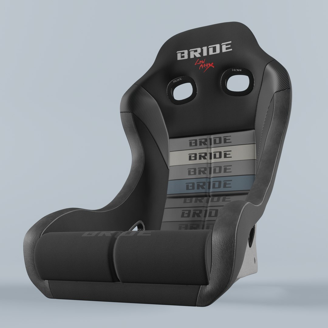 BRIDE ZIEG IV WIDE Gradation Logo Seat 3D Model - TurboSquid 1790045