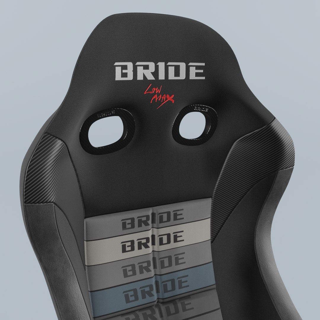 BRIDE ZIEG IV WIDE Gradation Logo Seat 3D Model - TurboSquid 1790045